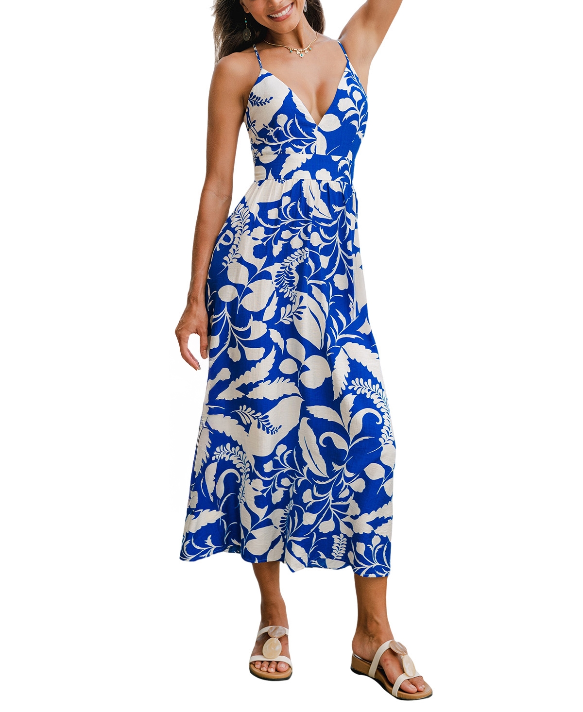 Click here for Cupshe Womens Into the Sunset Tropical Maxi Beach... prices