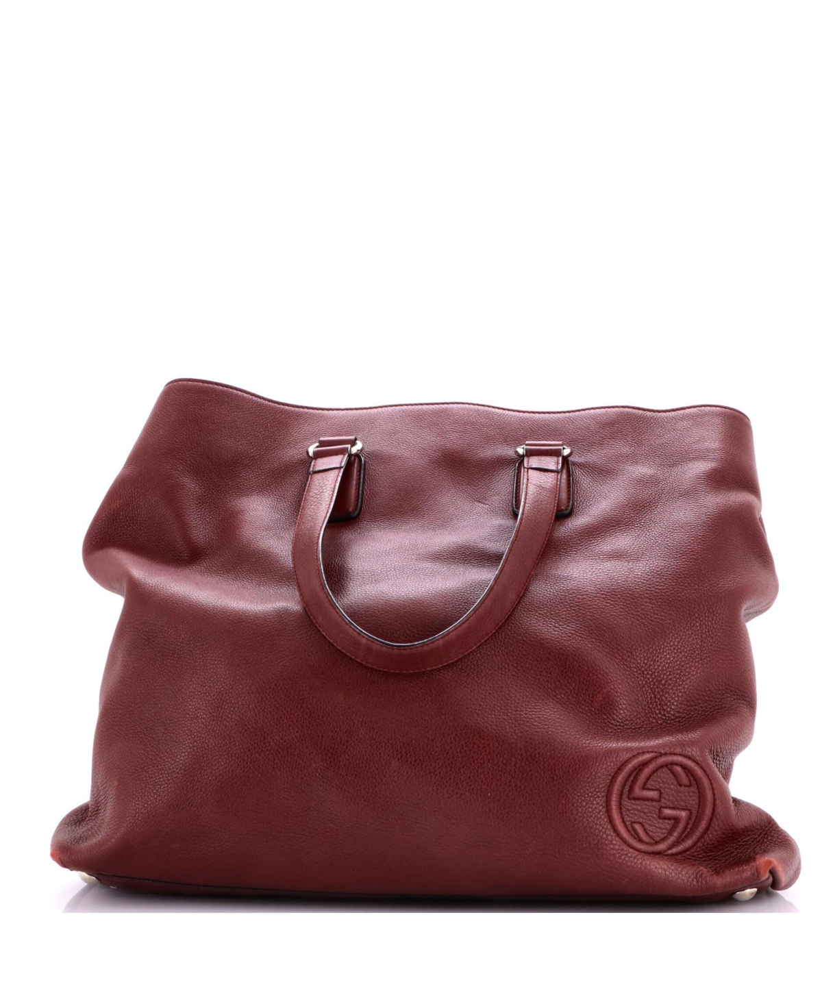 Click here for Pre-Owned Gucci Large Soho Open Tote Leather - Red prices