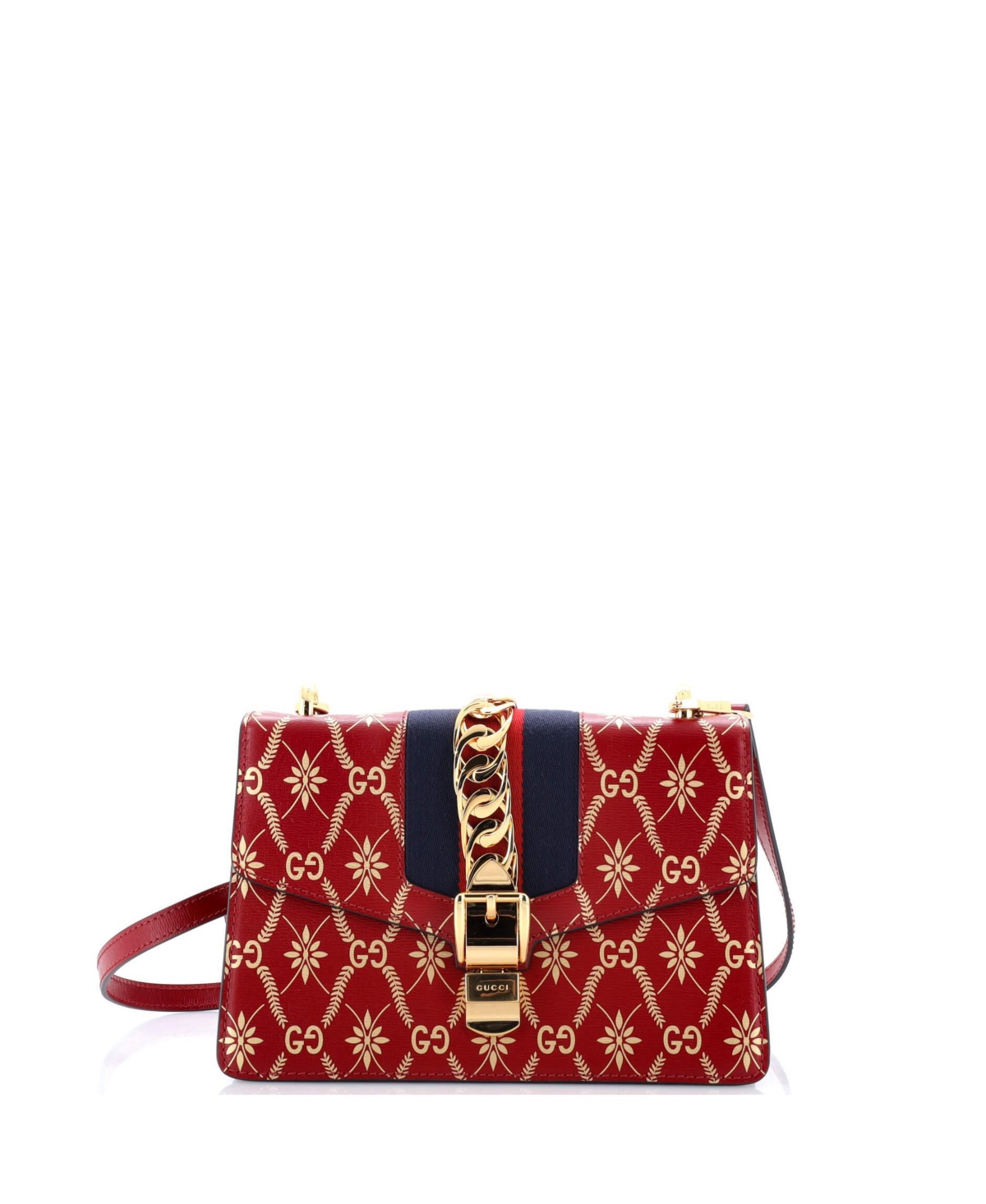 Click here for Pre-Owned Gucci Small Sylvie Shoulder Bag Printed... prices