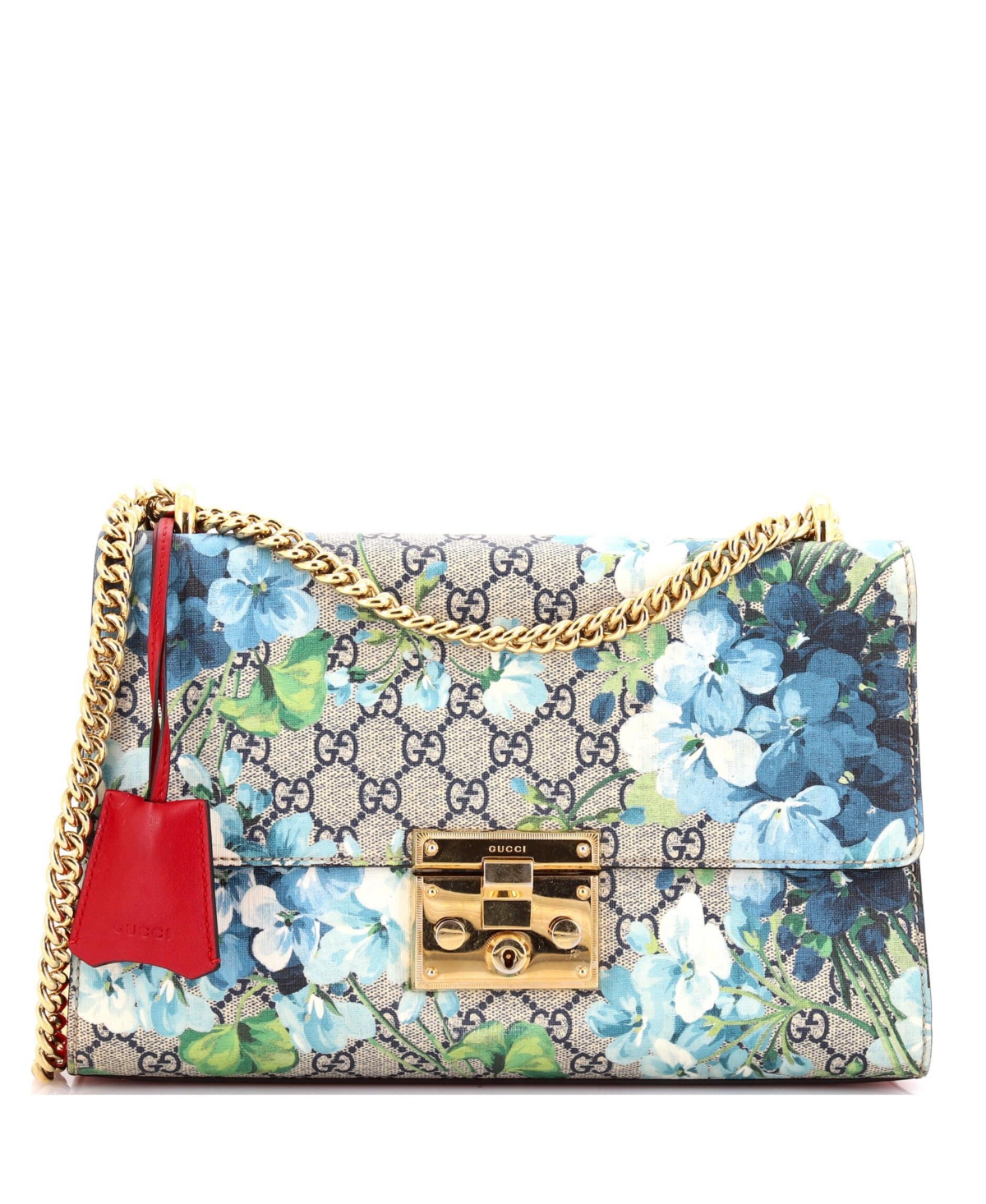 Click here for Pre-Owned Gucci Medium Padlock Shoulder Bag Blooms... prices