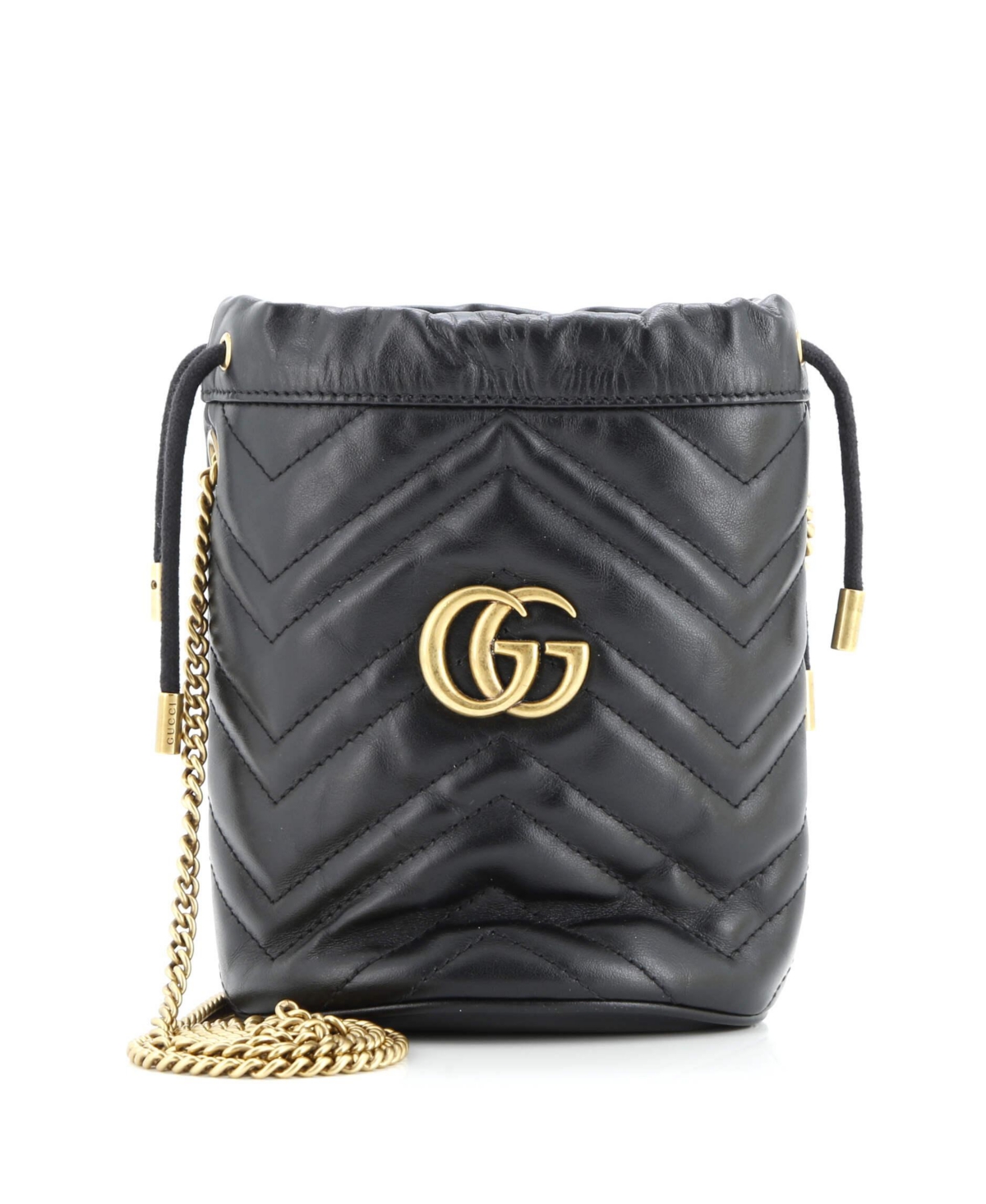 Click here for Pre-Owned Gucci Mini Gg Marmont Bucket Bag Matelas... prices