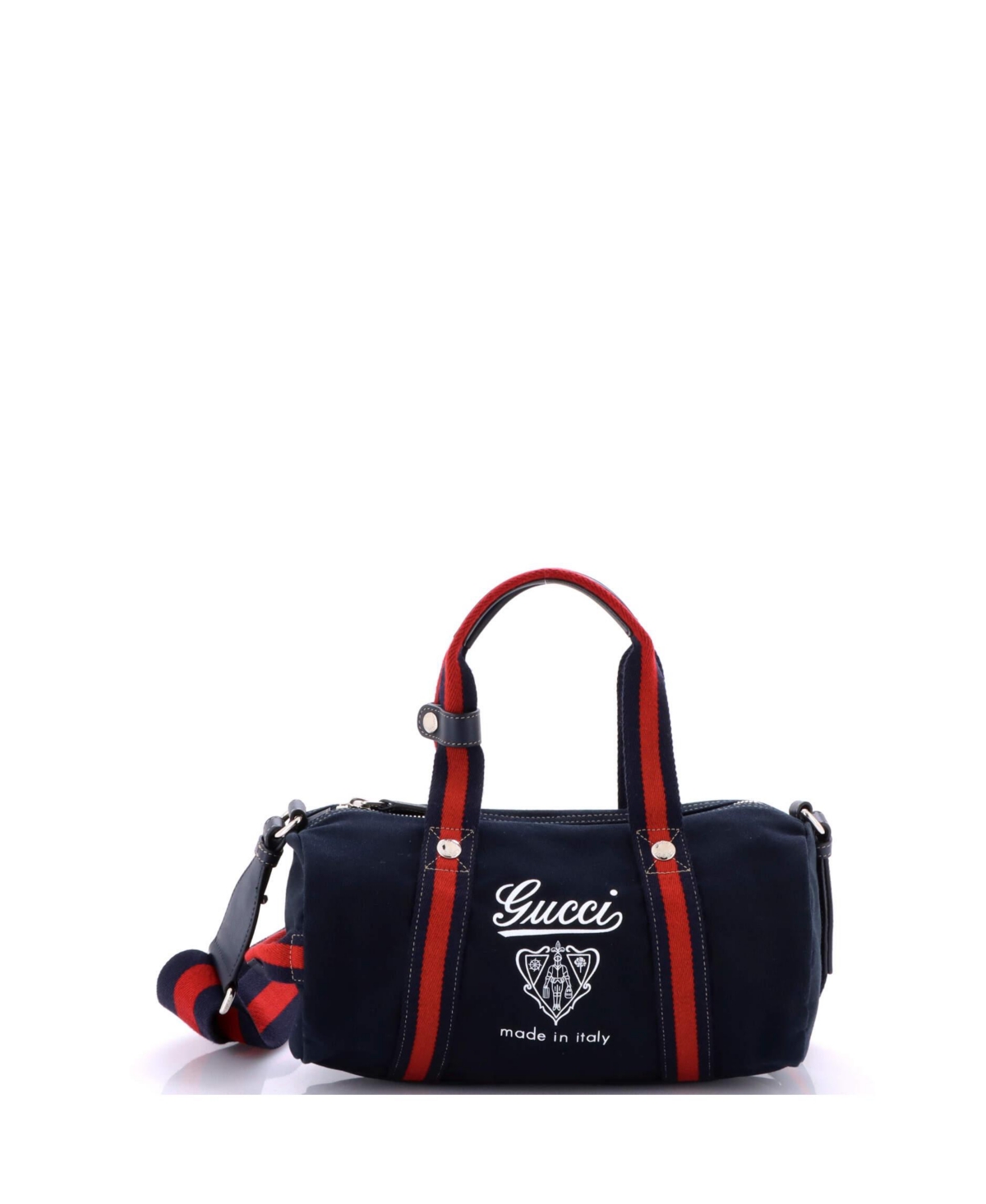 Click here for Pre-Owned Gucci Small Crest Duffle Printed Canvas... prices