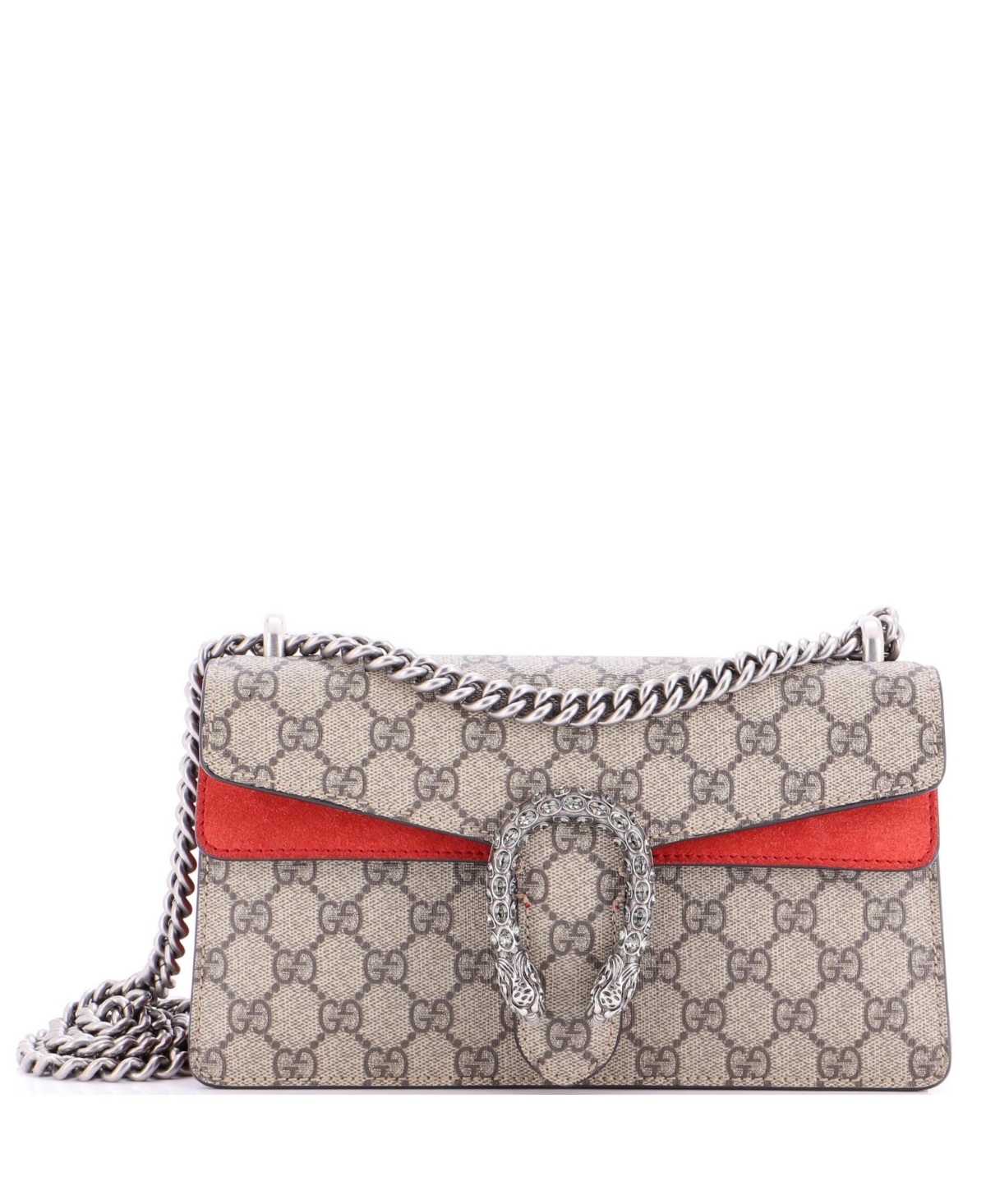 Click here for Pre-Owned Gucci Small Dionysus Bag Gg Coated Canva... prices