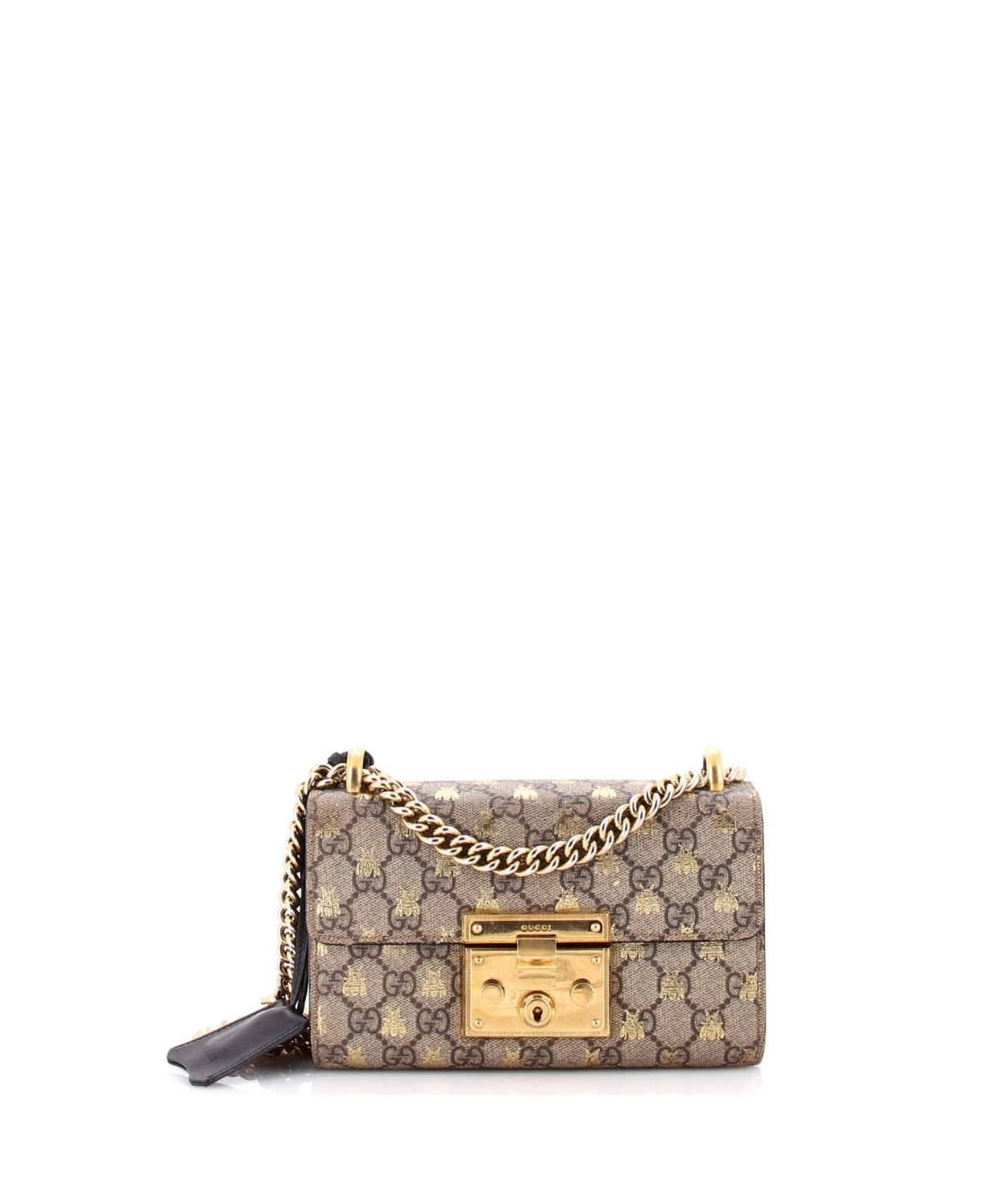 Click here for Pre-Owned Gucci Small Padlock Shoulder Bag Printed... prices