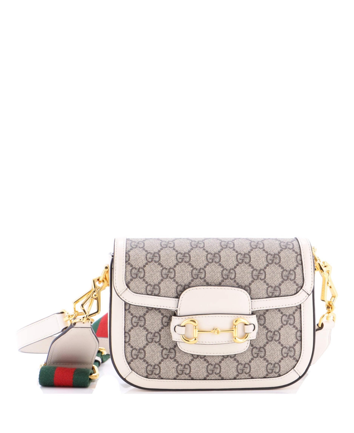 Click here for Pre-Owned Gucci Mini Horsebit 1955 Shoulder Bag Gg... prices