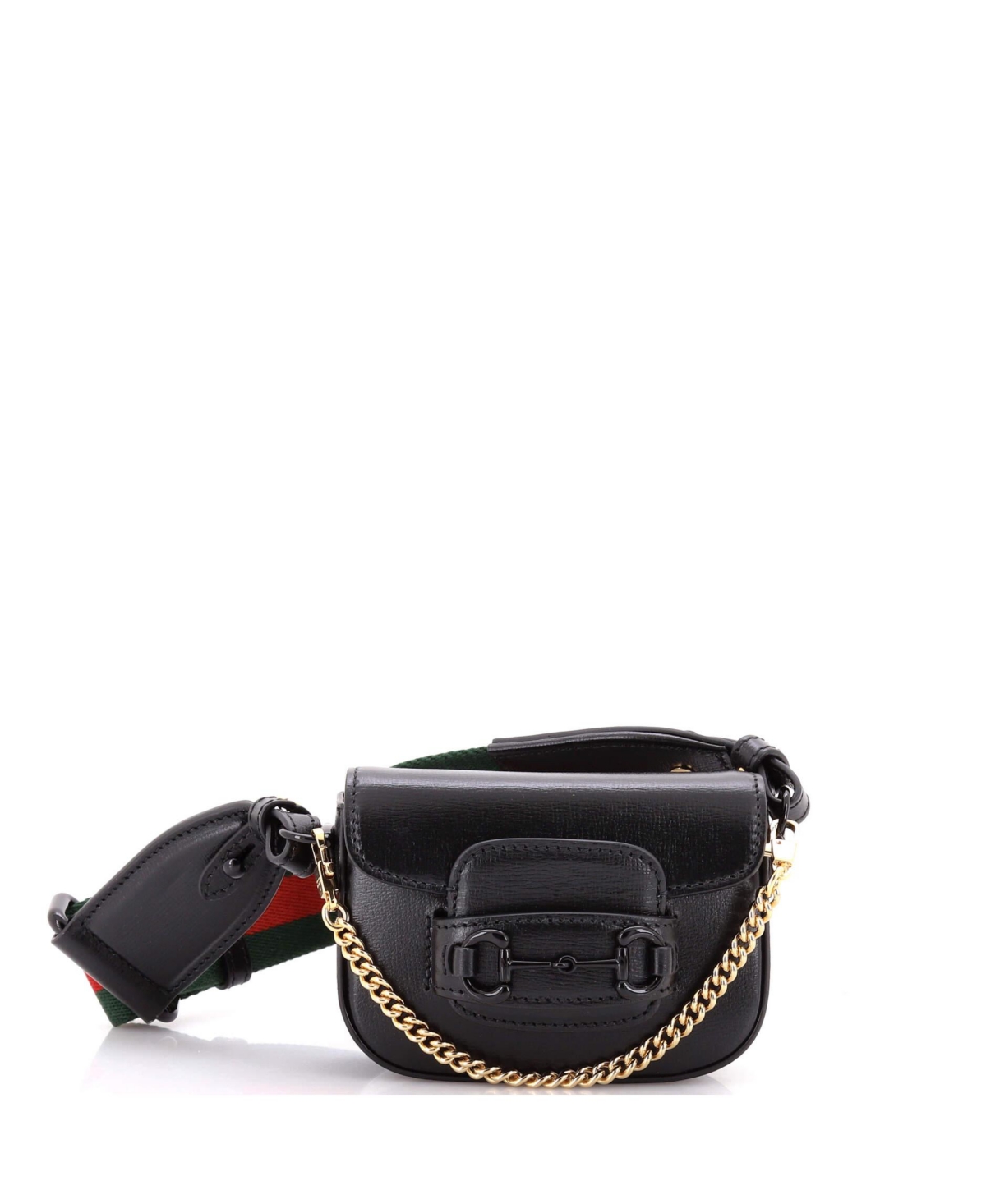 Click here for Pre-Owned Gucci Horsebit 1955 Flap Wallet with Str... prices
