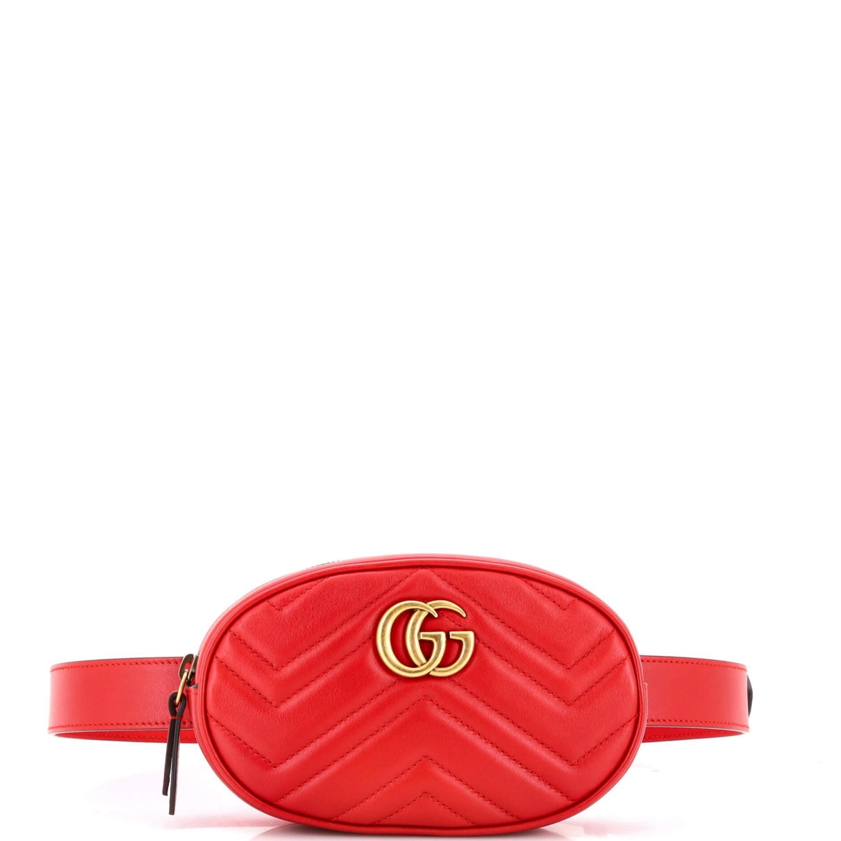 Click here for Pre-Owned Gucci Gg Marmont Belt Bag Matelasse Leat... prices