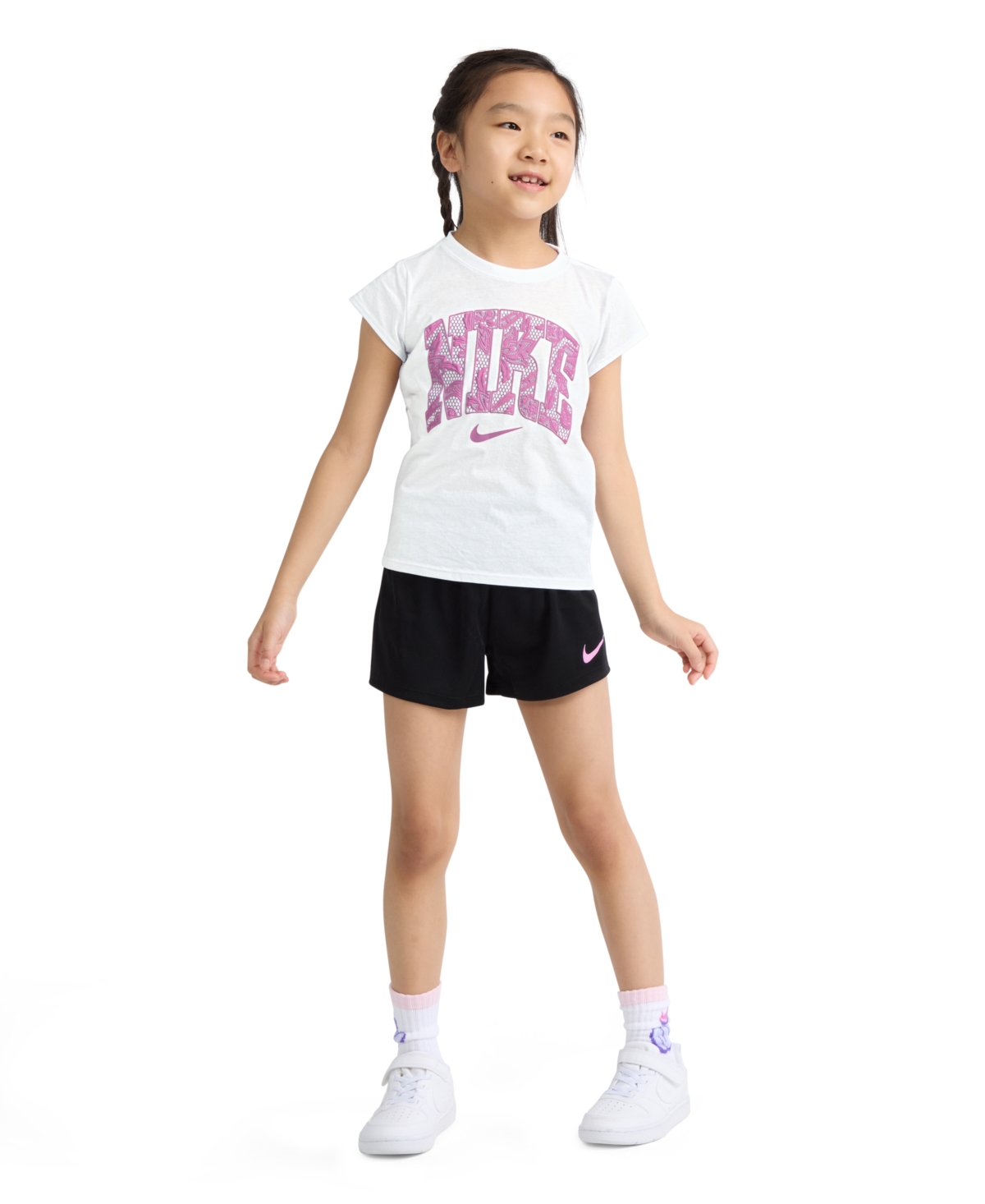 Click here for Nike Girls 4-6X Lace It Up Crewneck T-Shirt and Me... prices