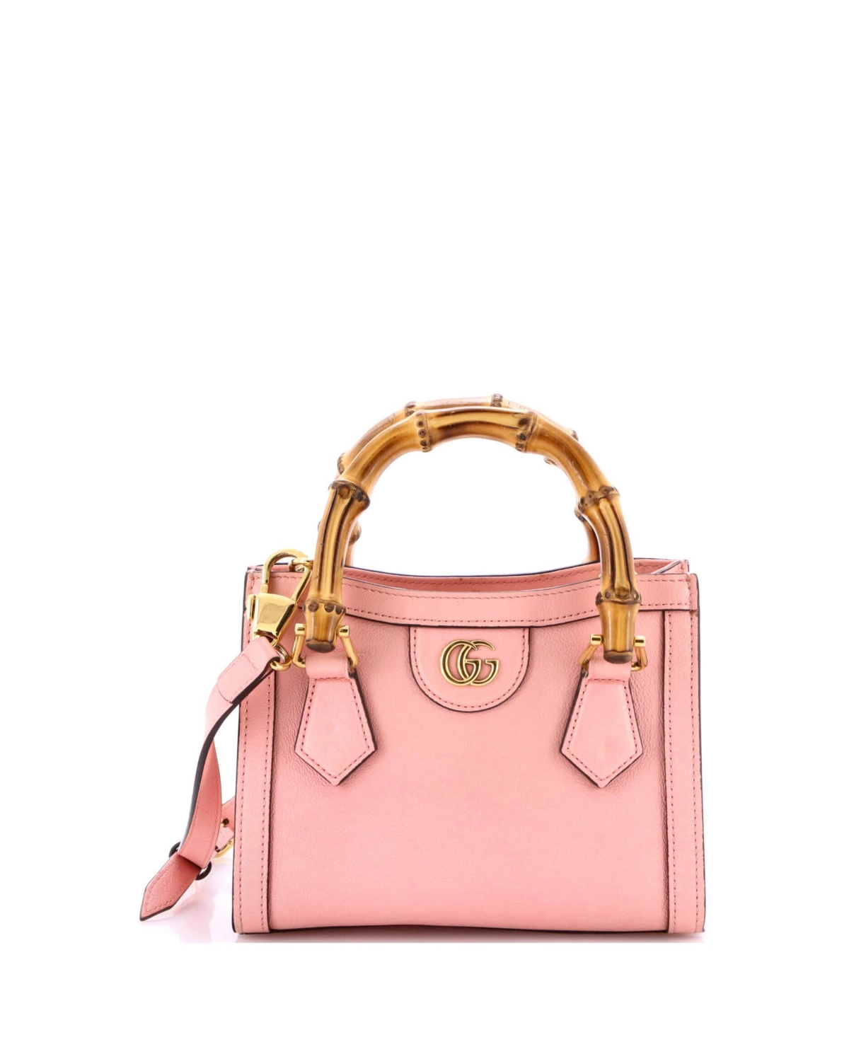 Click here for Pre-Owned Gucci Mini Diana Nm Bamboo Handle Tote L... prices