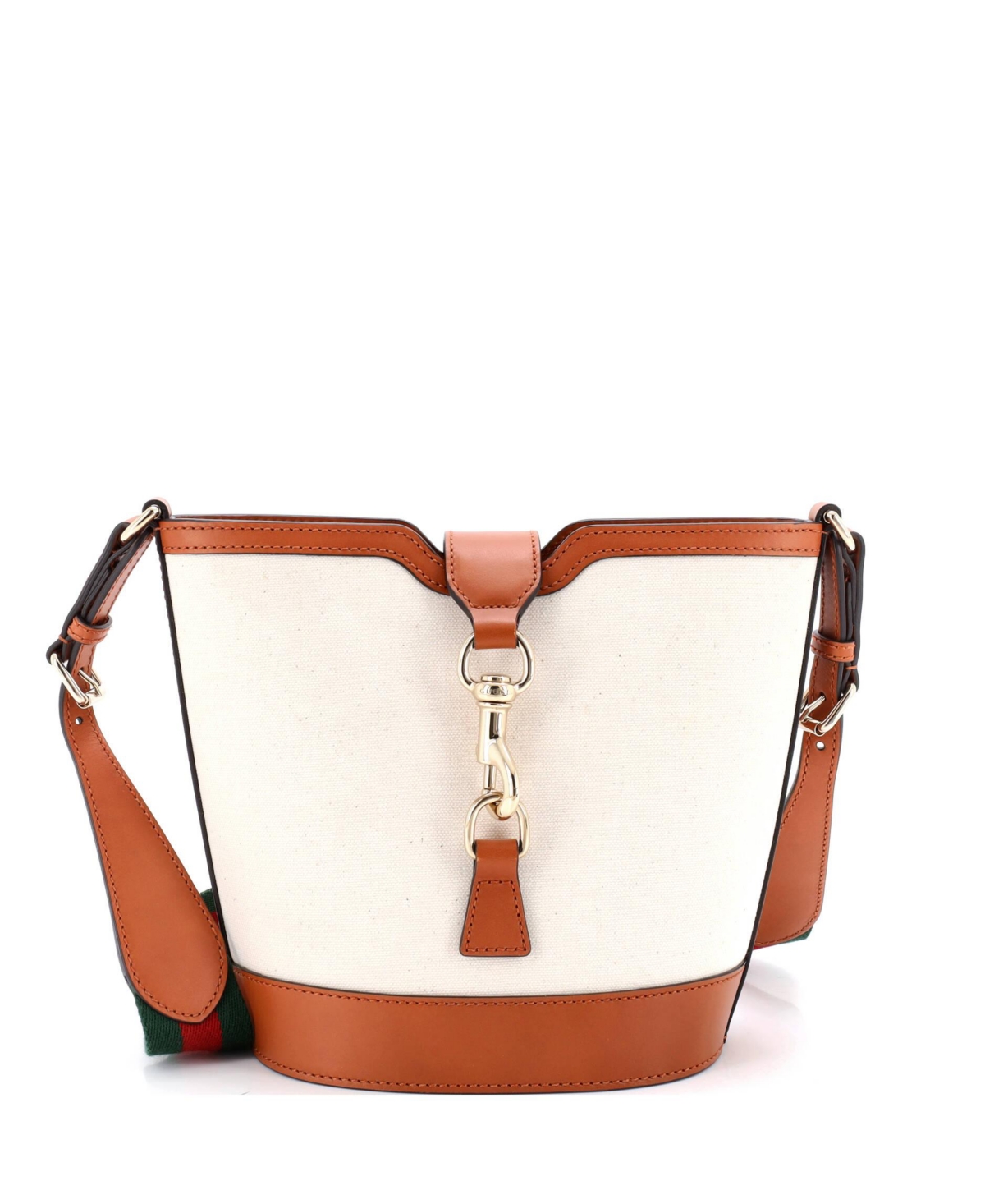 Click here for Pre-Owned Gucci Mini Web Ophidia Bucket Bag Canvas... prices