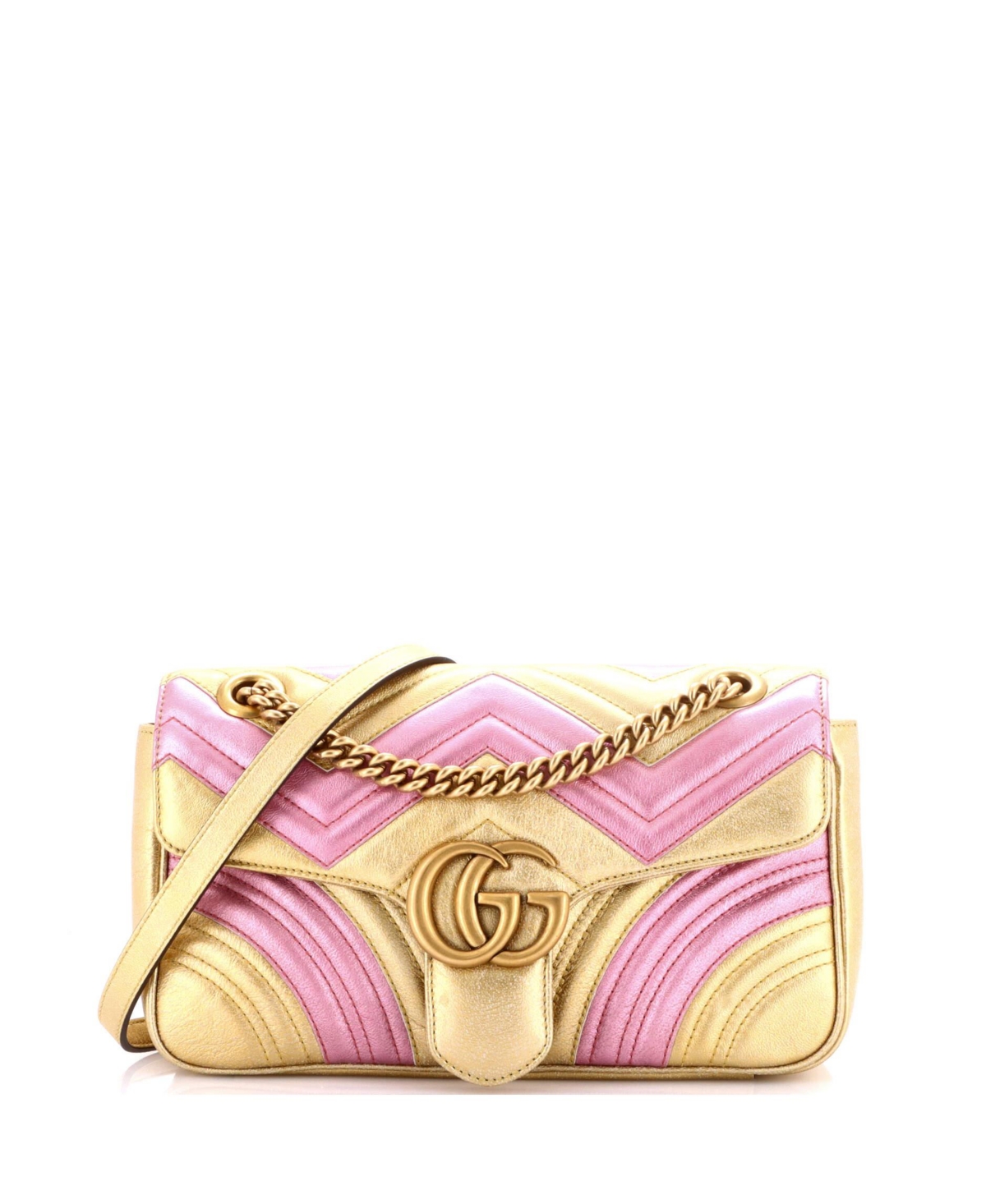 Click here for Pre-Owned Gucci Medium Gg Marmont Flap Bag Matelas... prices