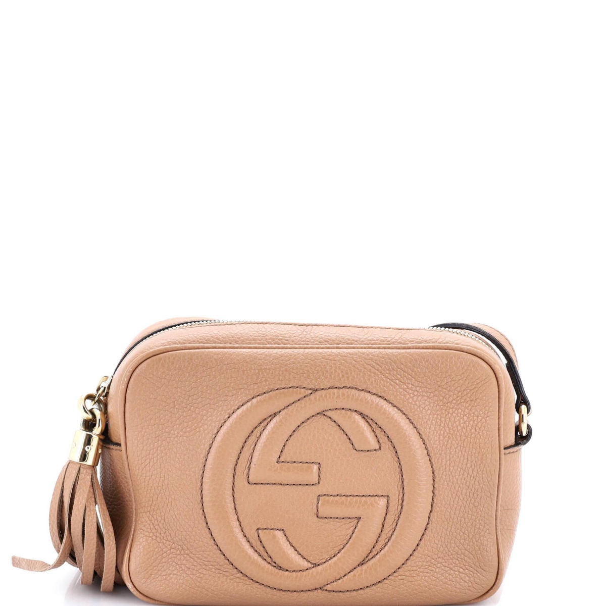 Click here for Pre-Owned Gucci Small Soho Disco Crossbody Bag Lea... prices