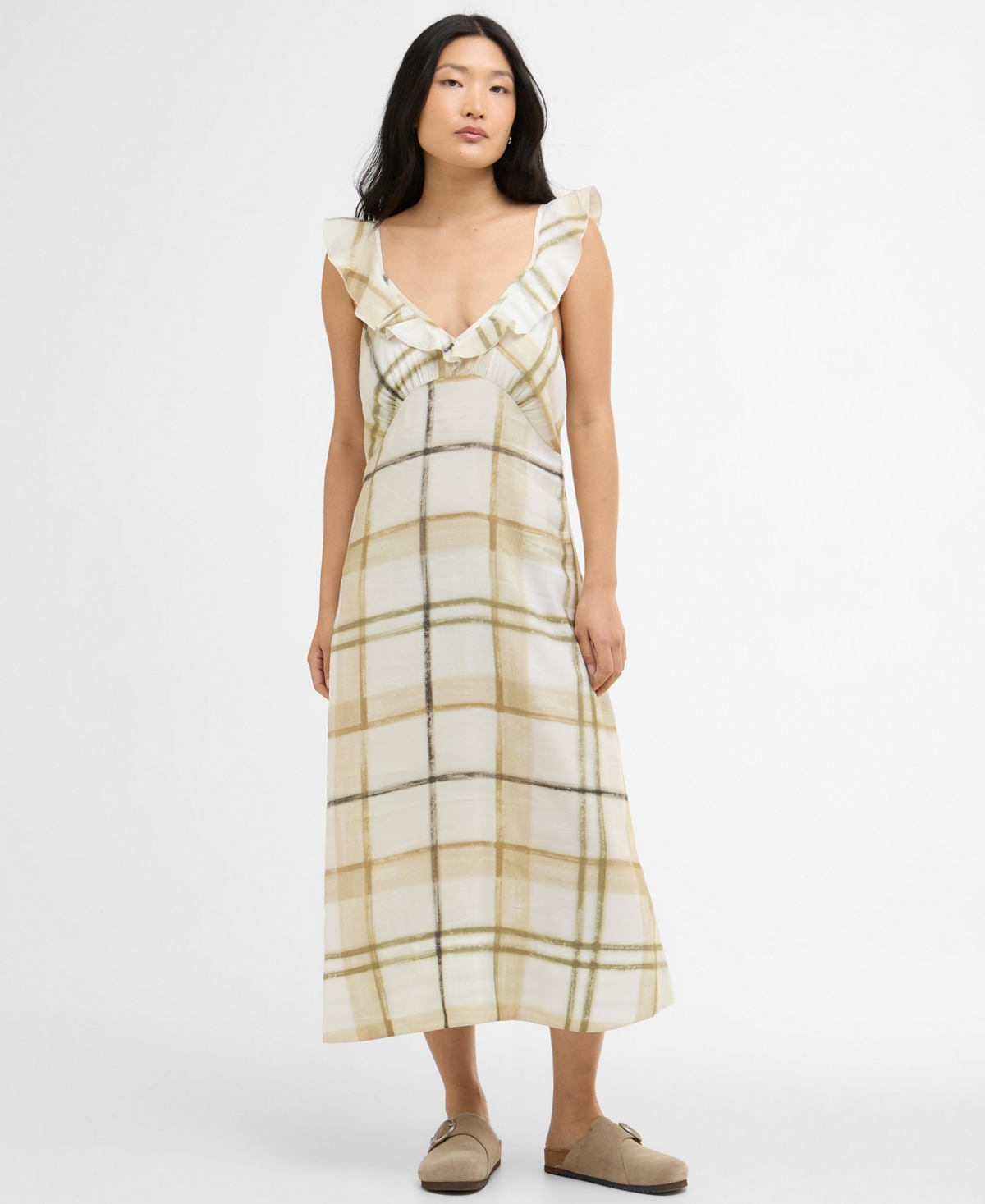 Click here for Barbour Womens Gianna Printed Midi Dress - Jasmine... prices