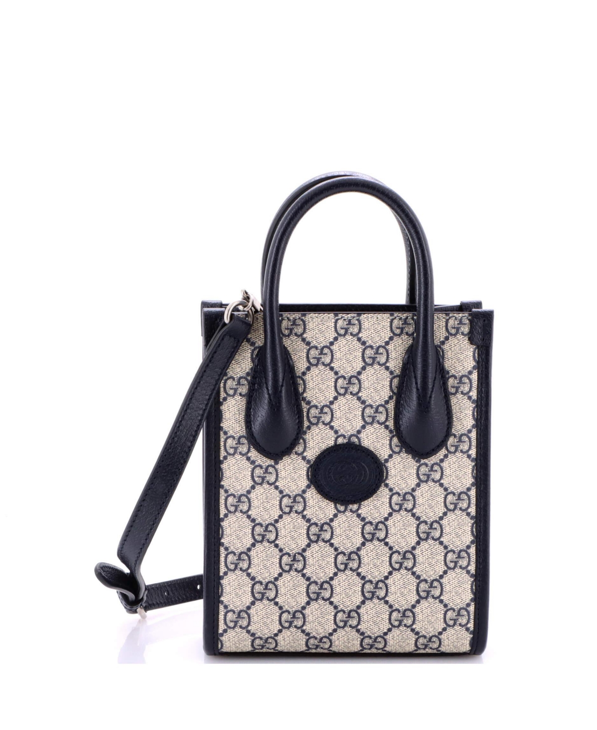 Click here for Pre-Owned Gucci Mini Interlocking G Patch Tote Gg... prices