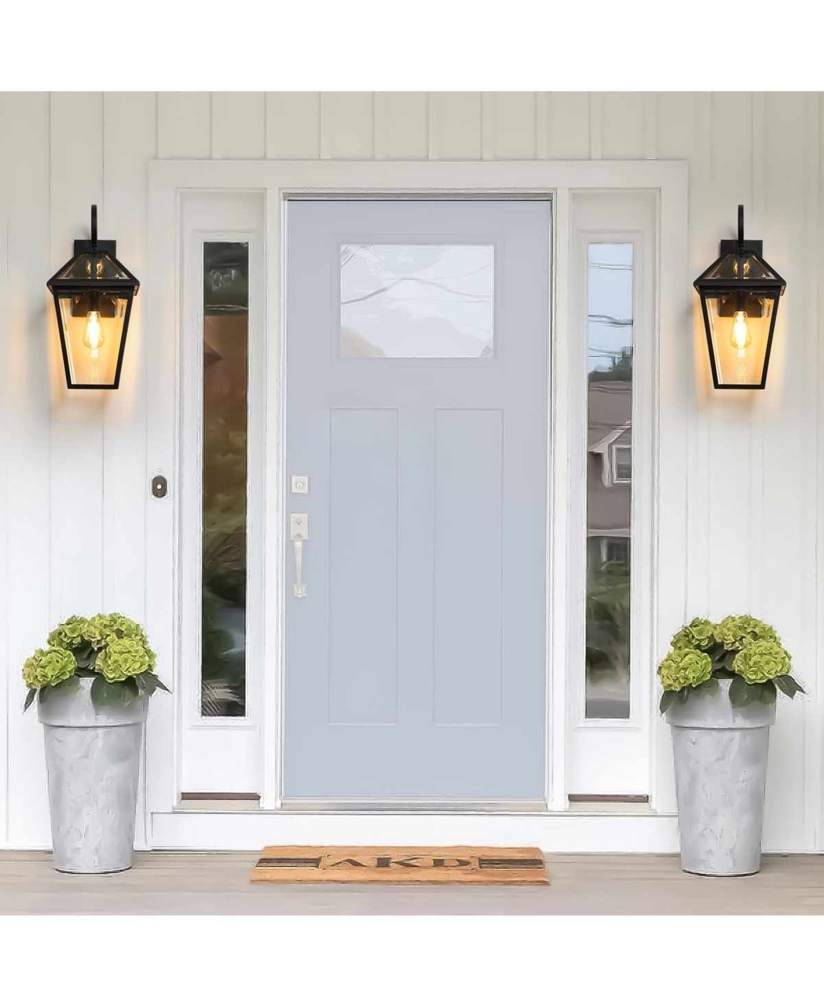 Click here for Flynama 21"(H) 2-Pack Outdoor Wall Lantern Li... prices