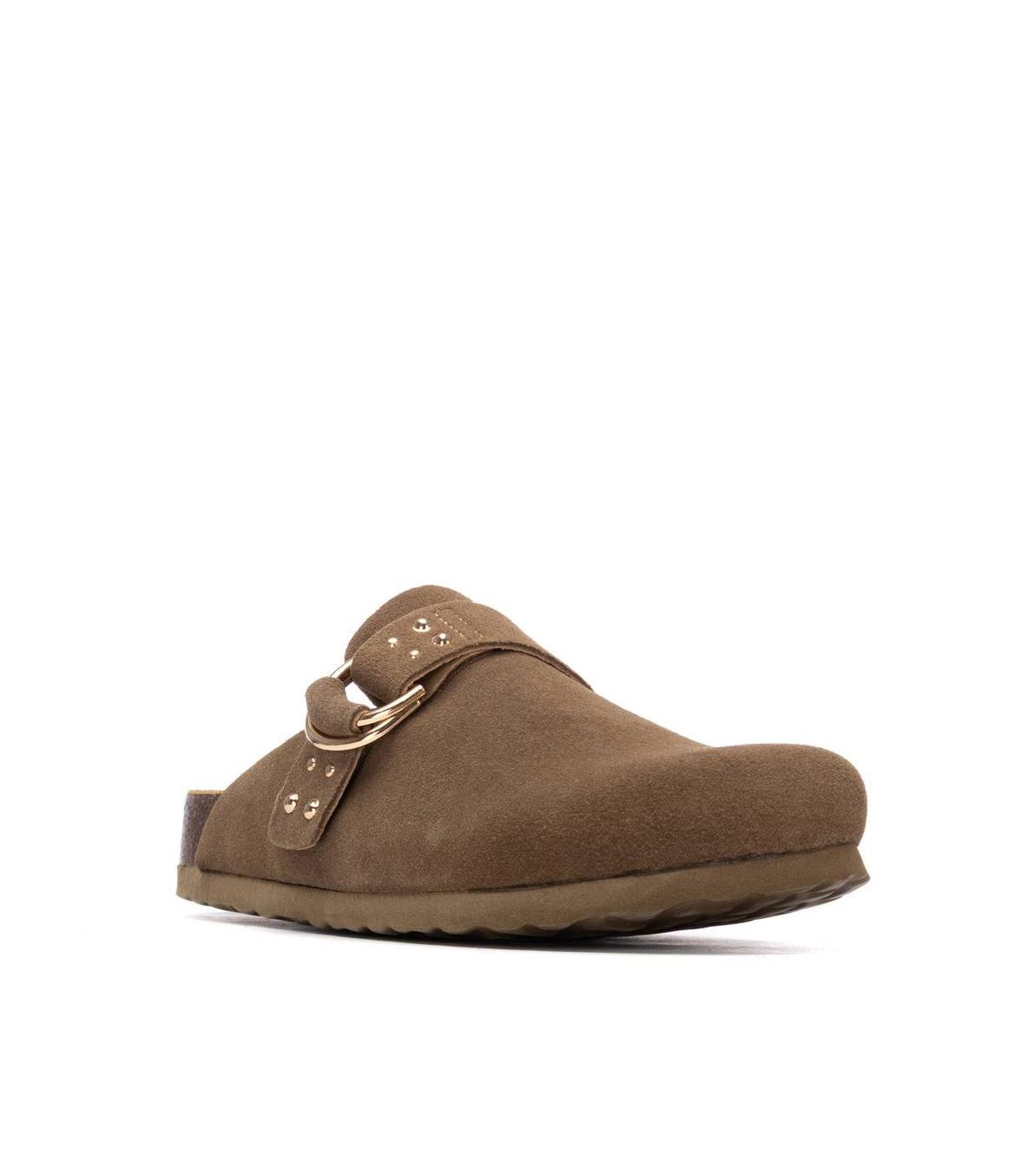 Click here for Xti Womens Refresh Collection Suede Clog Mule Flat... prices