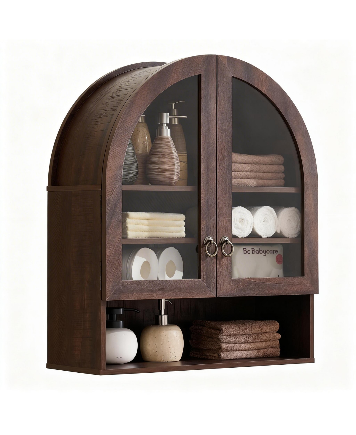 Click here for Yigii Arched Wall Cabinet Wide Adjustable Shelves... prices