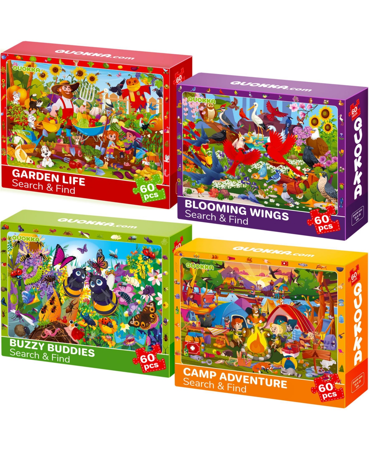 Click here for Quokka 4 x 60 Pieces Jigsaw Puzzles for Kids Ages... prices