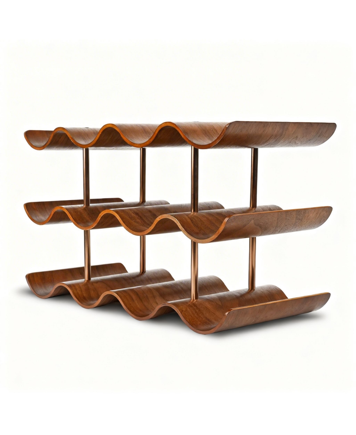 Click here for Yigii Countertop Wine shelf Wooden Storage Wavy Or... prices