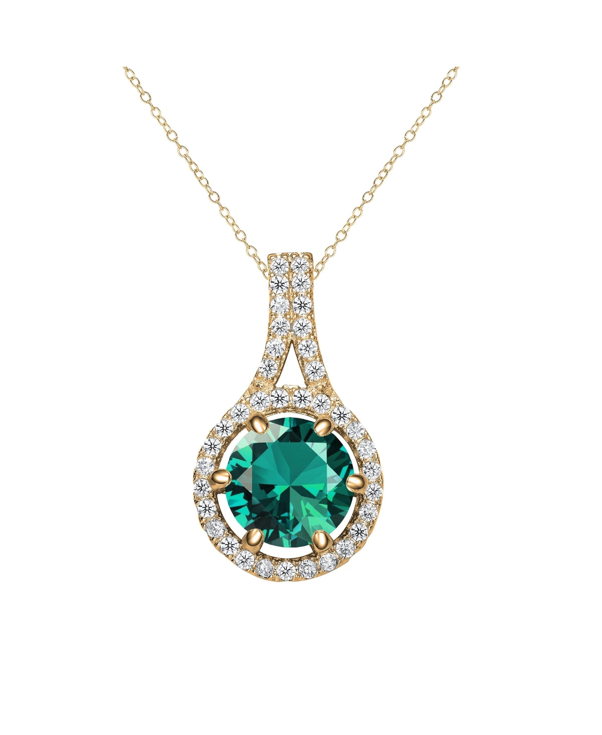 Click here for Unique Colored Cubic Zirconia Drop Pendant Necklac... prices