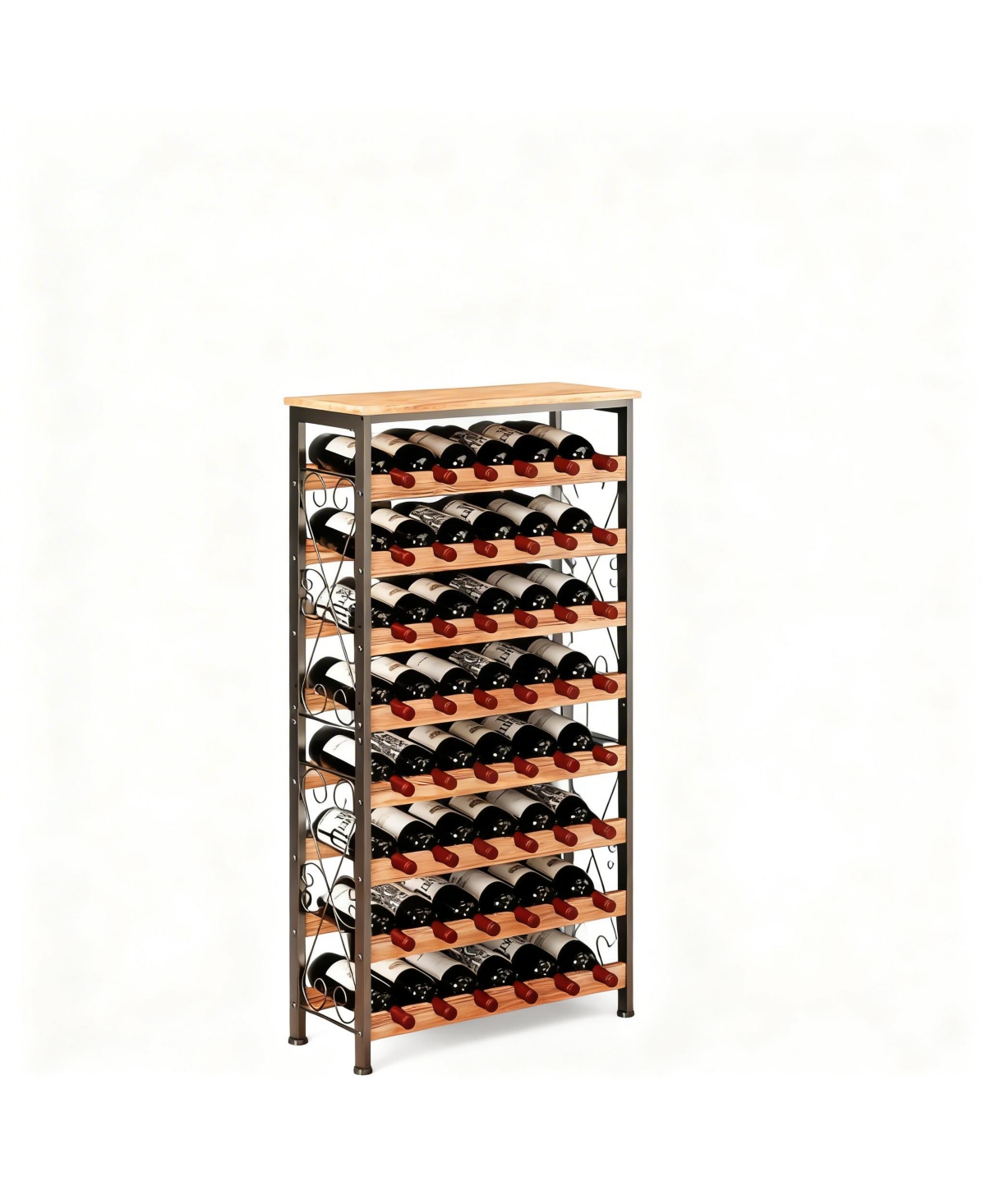 Click here for Yigii Bottles Wine Rack Freestanding Floor Wood To... prices