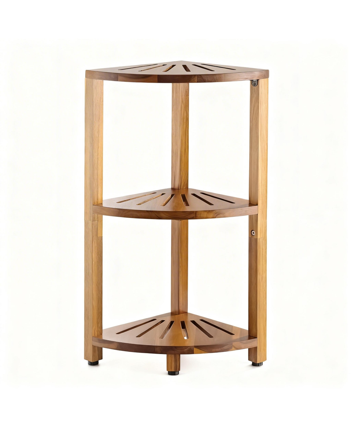 Click here for Yigii 3-Tier Wood Corner Shelf Waterproof Bathroom... prices