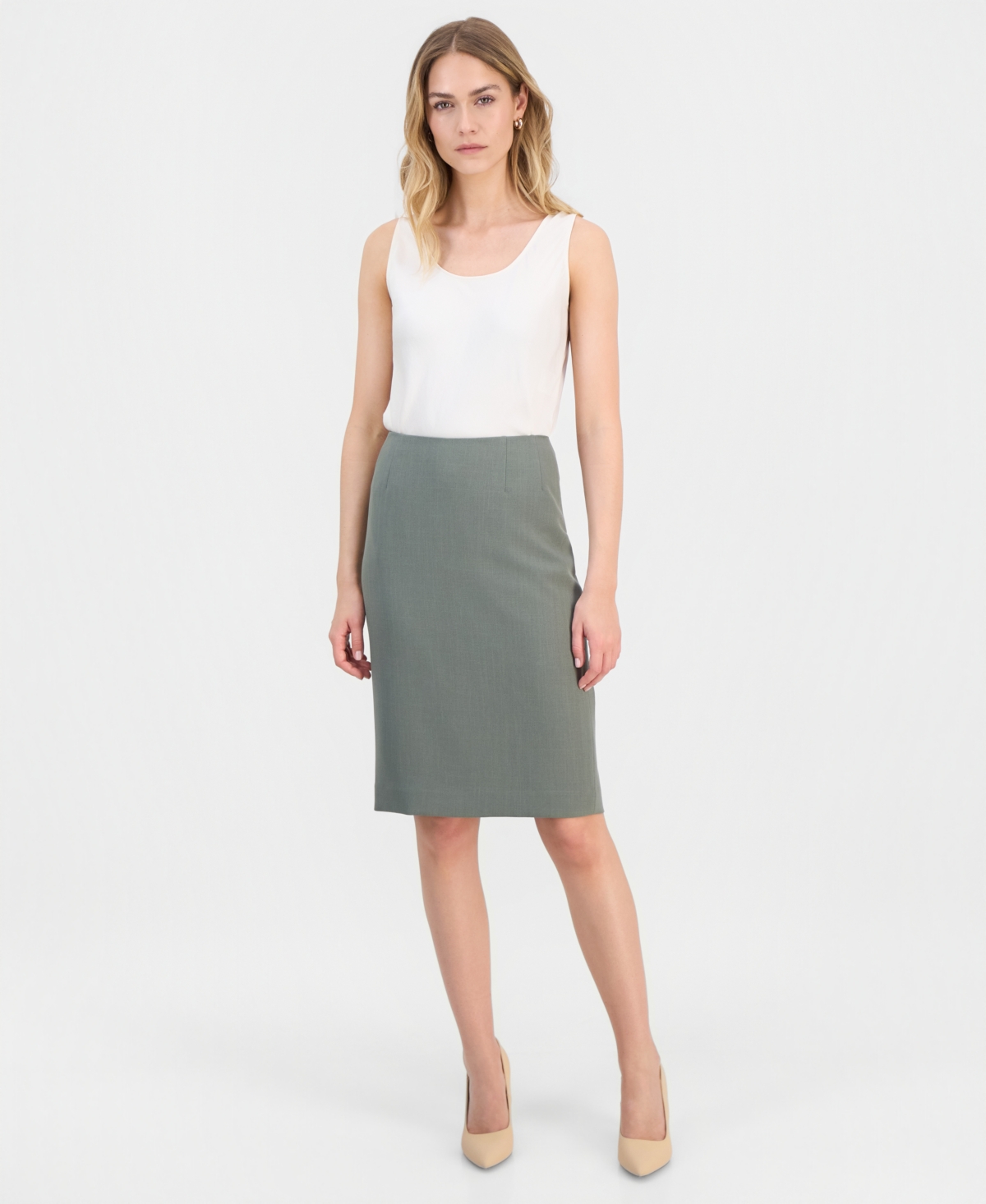 Click here for Kasper Womens Pencil Skirt - Dark Sea Stone prices