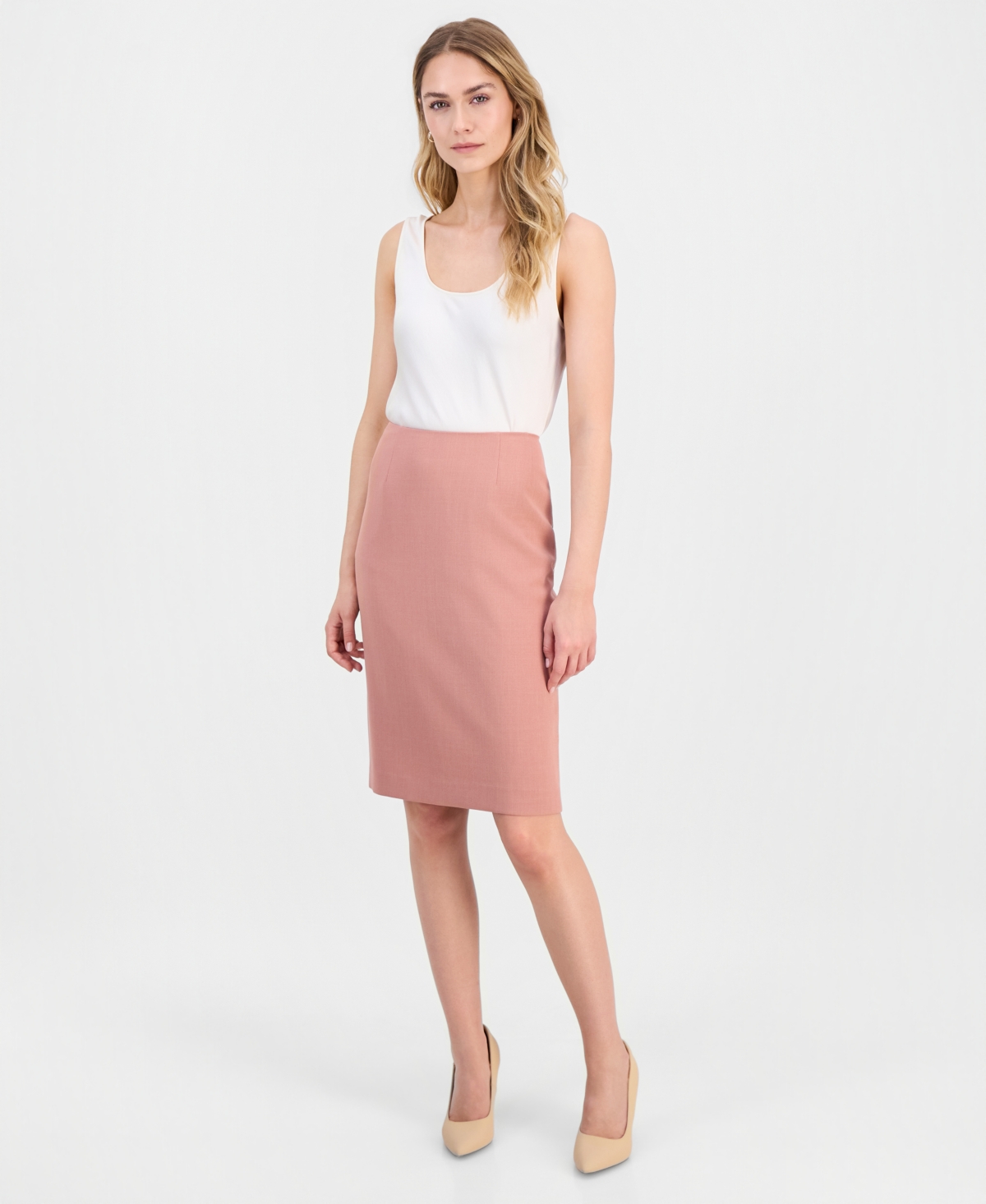 Click here for Kasper Womens Pencil Skirt - Tearose prices