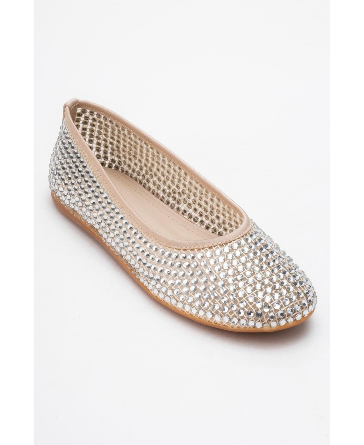 Click here for Prologue Shoes Runway Mesh Embellished Ballet Flat... prices
