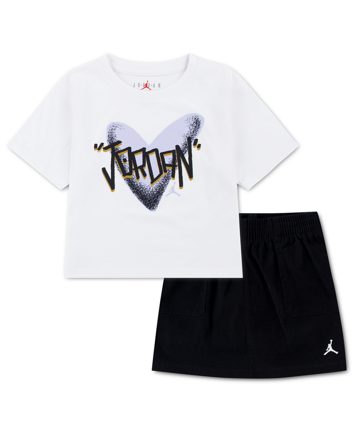 Click here for Jordan Boys 4-6X Heart Jordan T-Shirt and Skort  2... prices