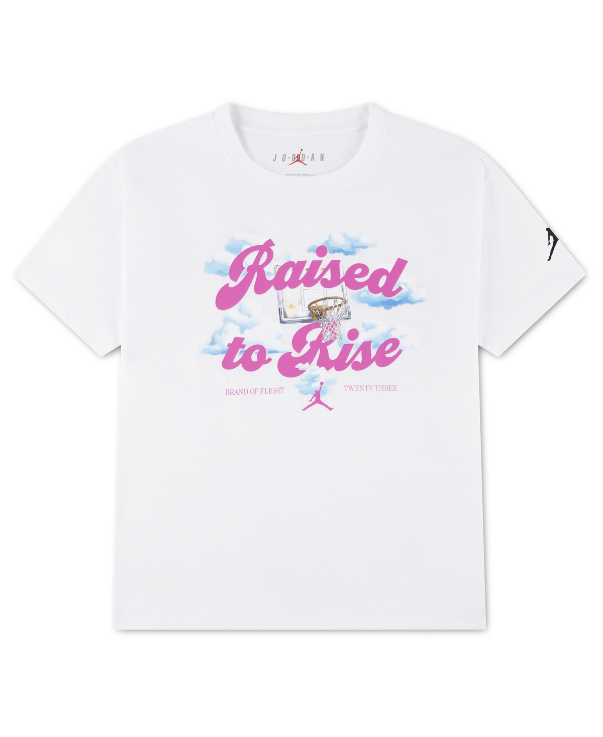 Click here for Jordan Girls 7-16 Pullover T-Shirt - White prices