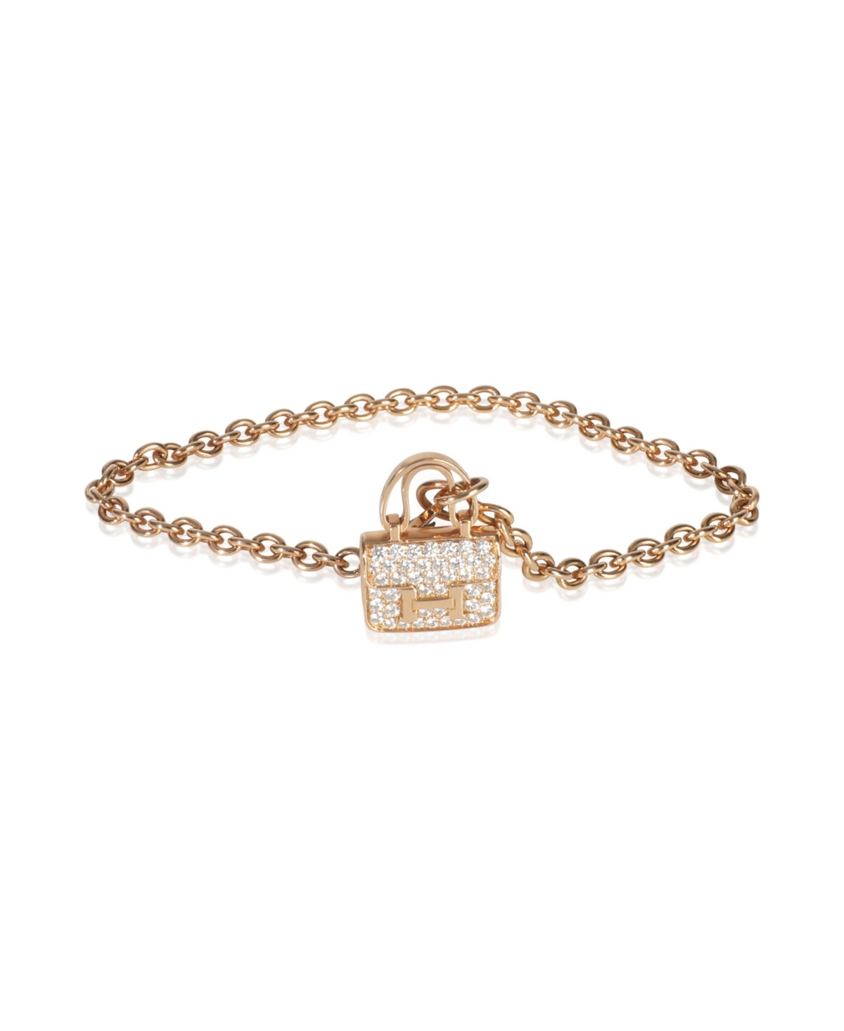 Click here for Pre-Owned Hermes Rose Gold Diamond Amulettes Colle... prices