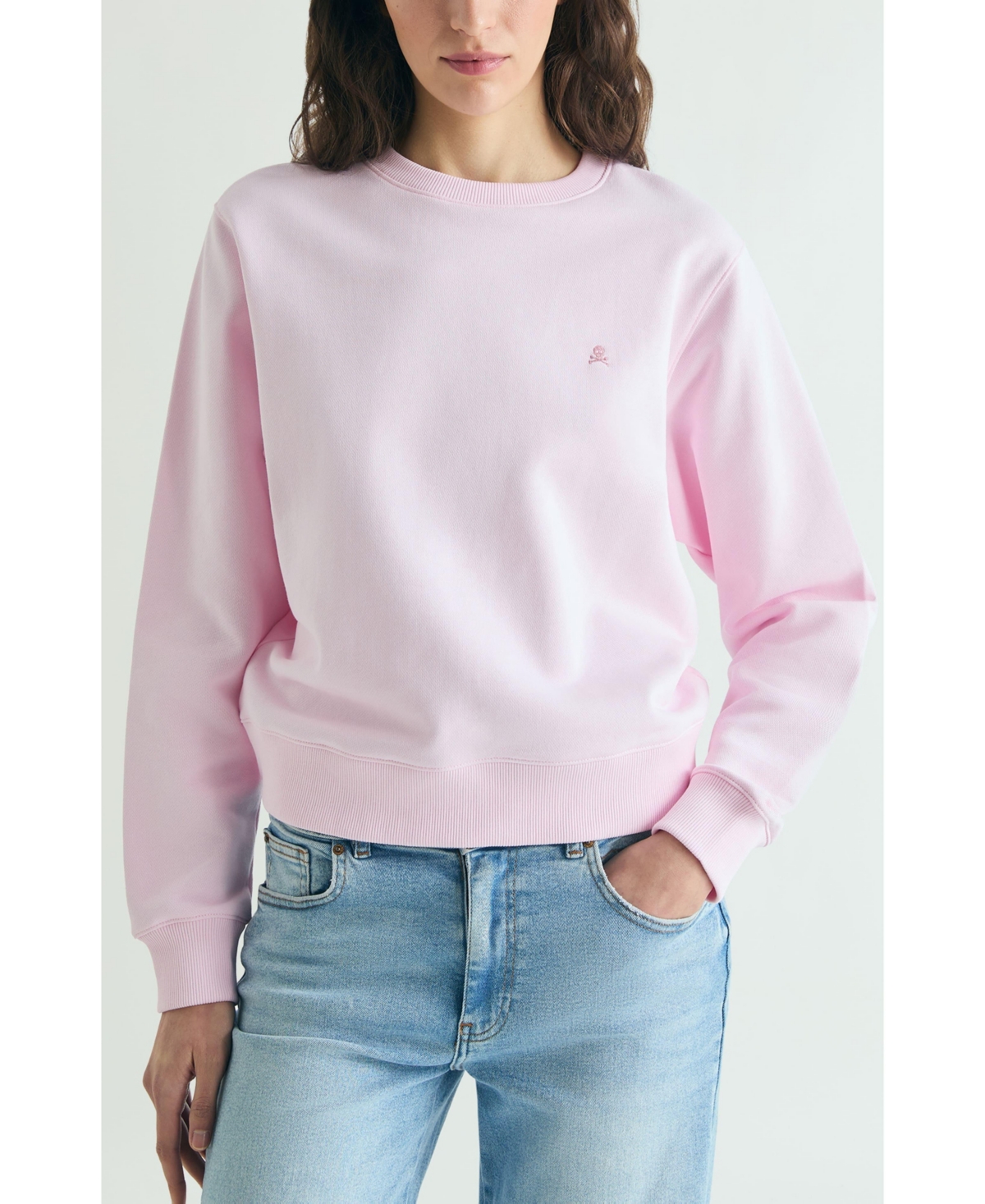 Click here for Scalpers Womens Basic Skull Sweatshirt - Lightpink prices