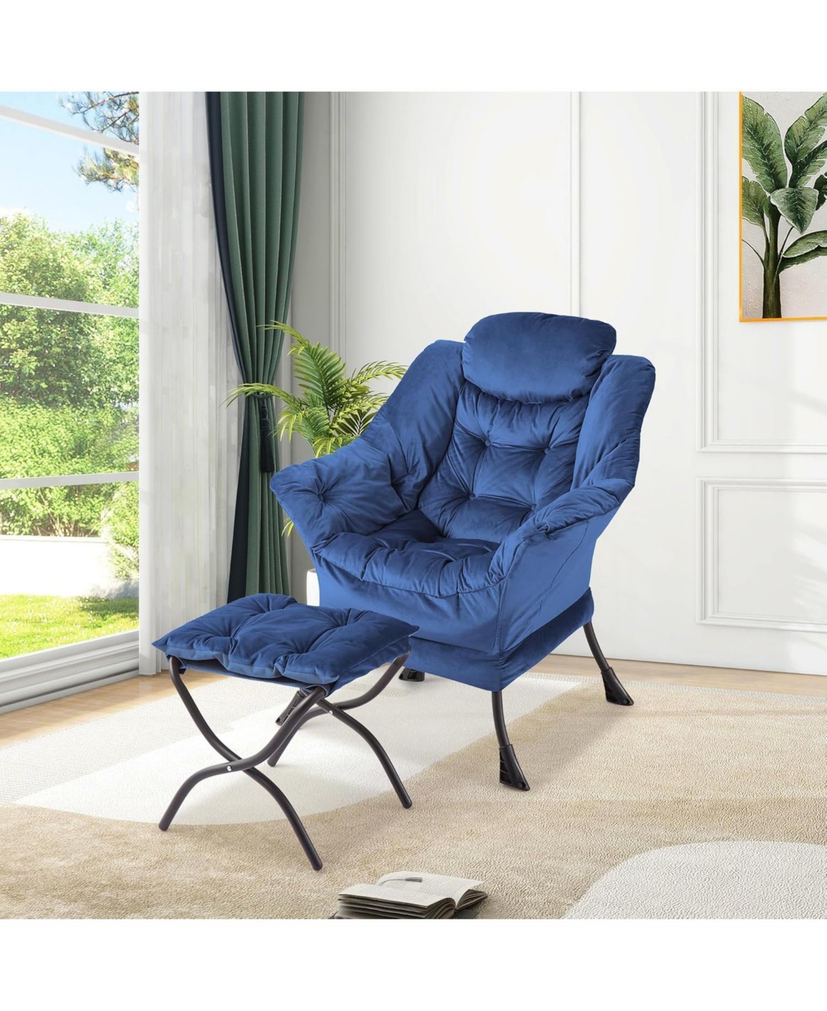 Click here for gaomon Lazy Chair with Ottoman - 400lb Capacity Lo... prices