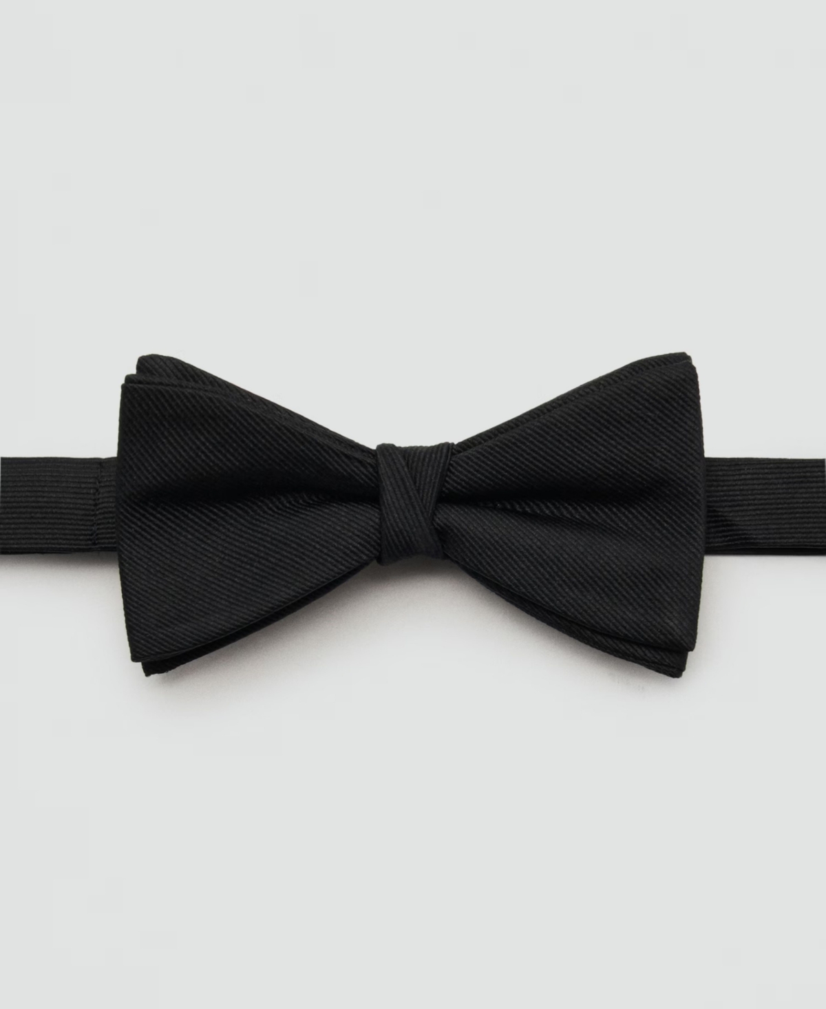 Click here for Mango Mens Microstructure Classic Bow Tie - White prices