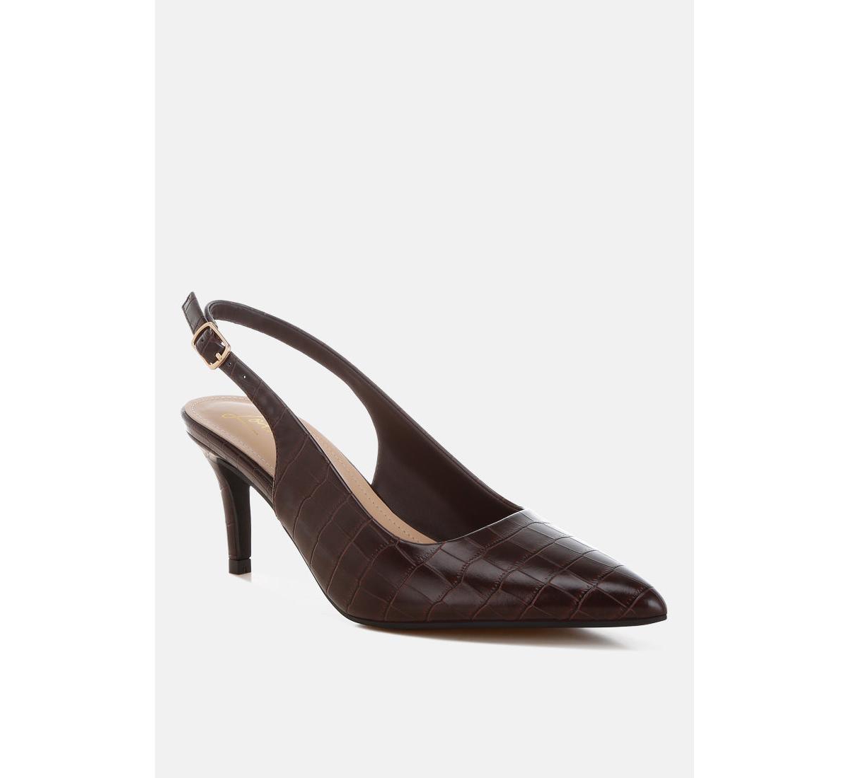 Click here for London Rag Womens Halins Pointed Toe Slingback Hee... prices