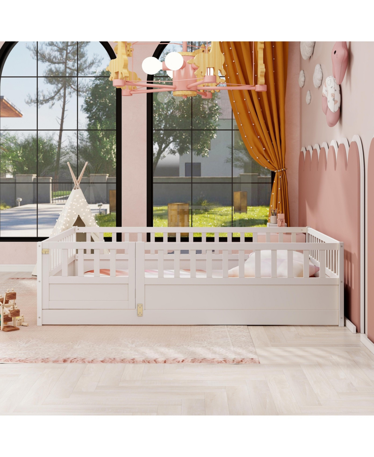 Click here for flynama Full Size Montessori Wooden Floor Bed With... prices