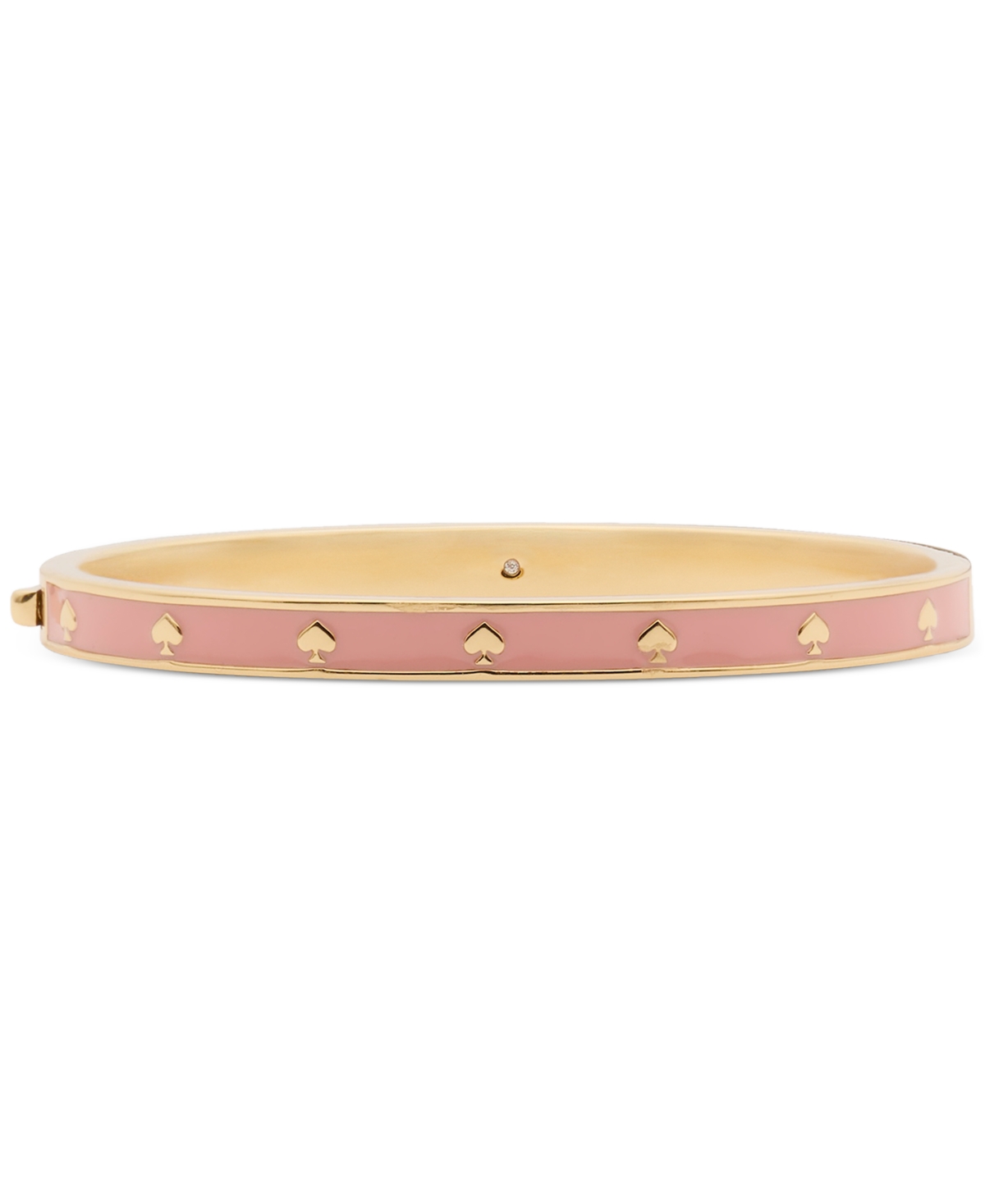 Click here for kate spade new york Enamel Hinged Spade Bangle Bra... prices