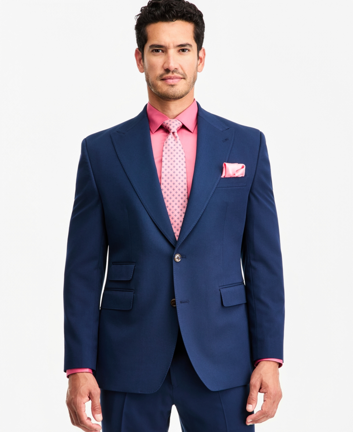 Click here for Tayion Collection Mens Classic-Fit Navy Suit Separ... prices