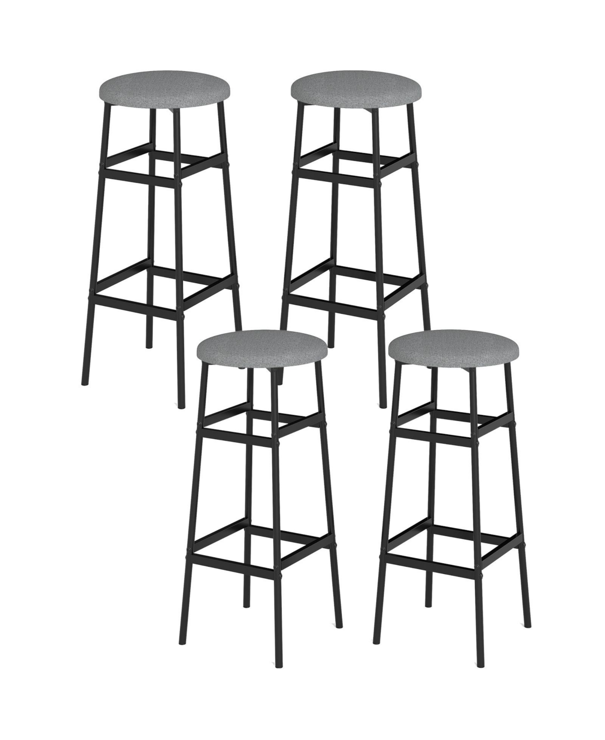 Click here for Gymax Bar Stools Set of 4 w/ Sturdy Metal Frame an... prices