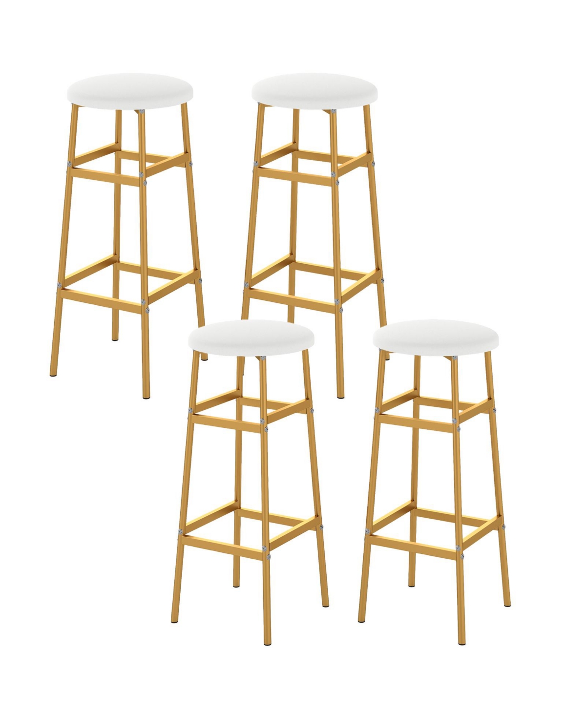 Click here for Gymax Bar Stools Set of 4 w/ Sturdy Metal Frame an... prices