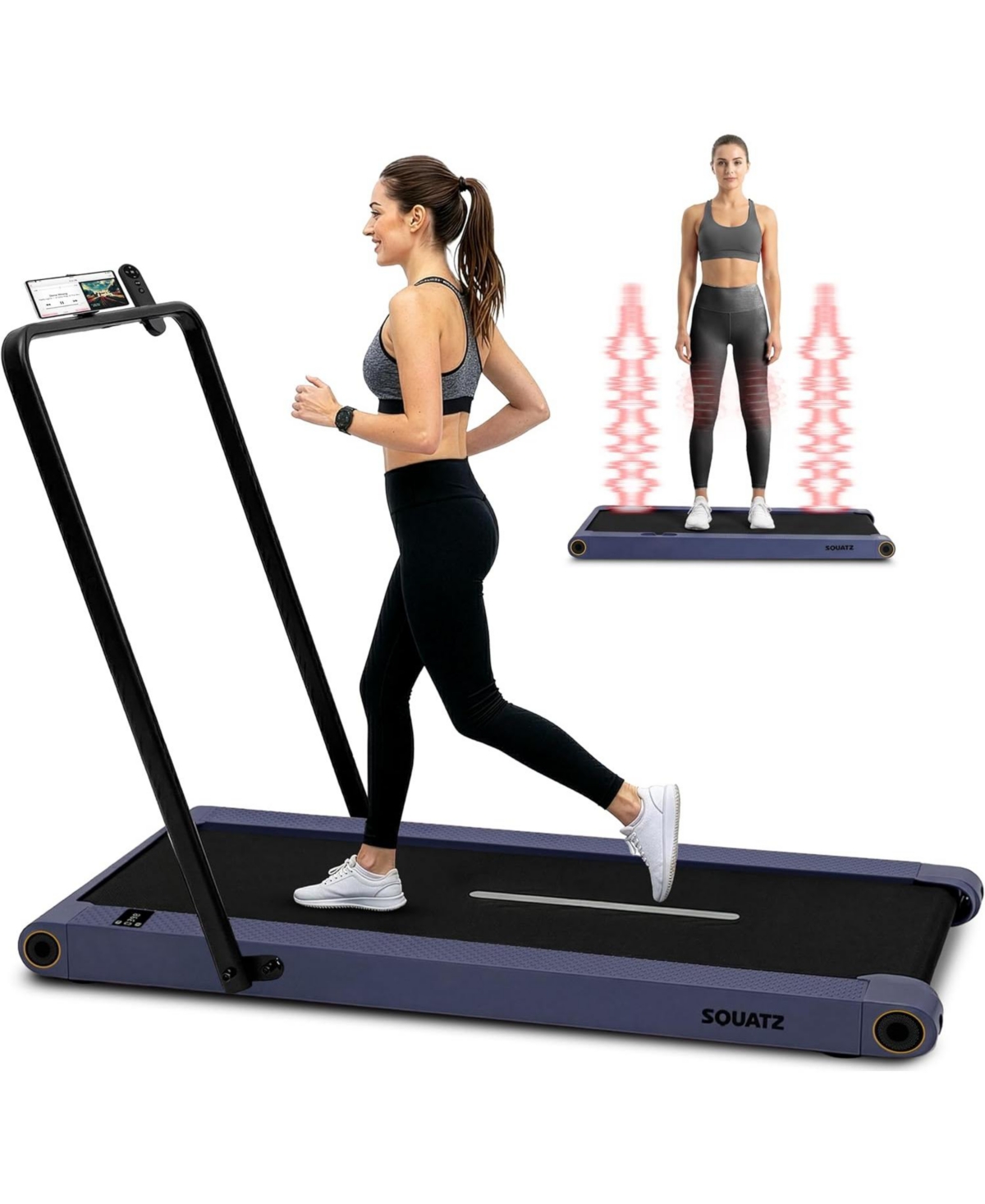 Click here for Squatz 2-in-1 Walking Pad Treadmill with Vibration... prices