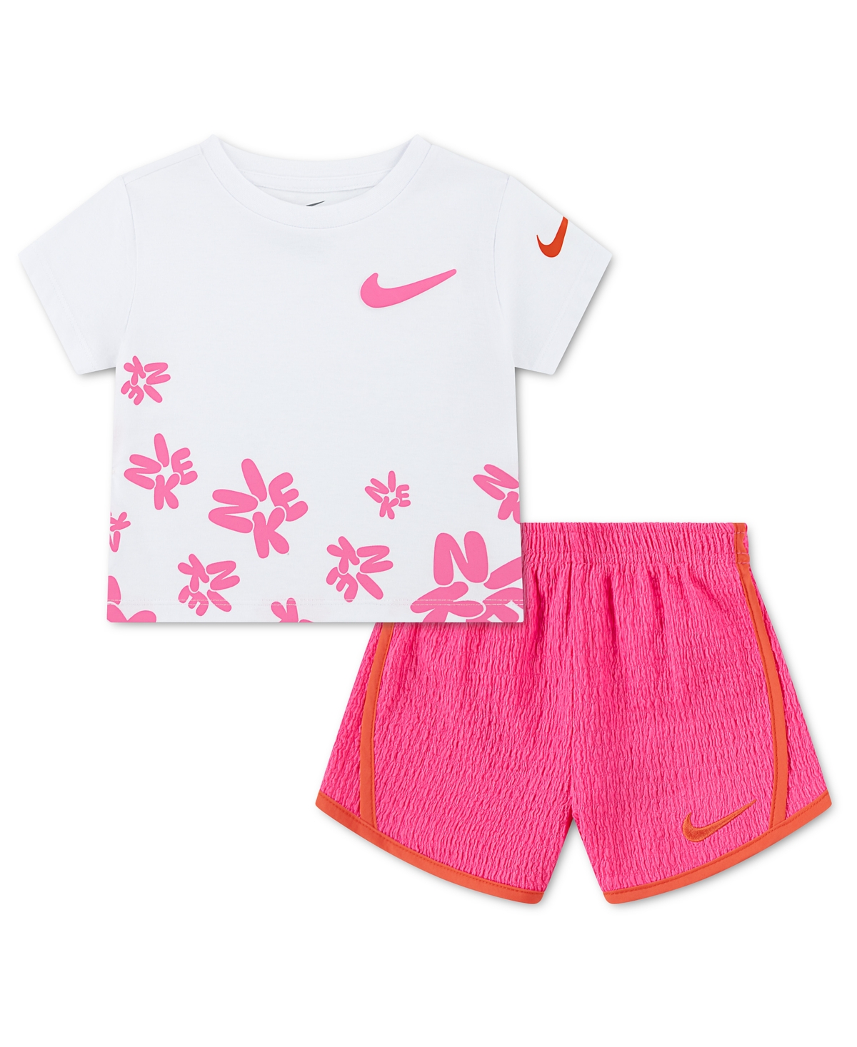 Click here for Nike Girls 2T-4T Short-Sleeve T-Shirt and Shorts... prices