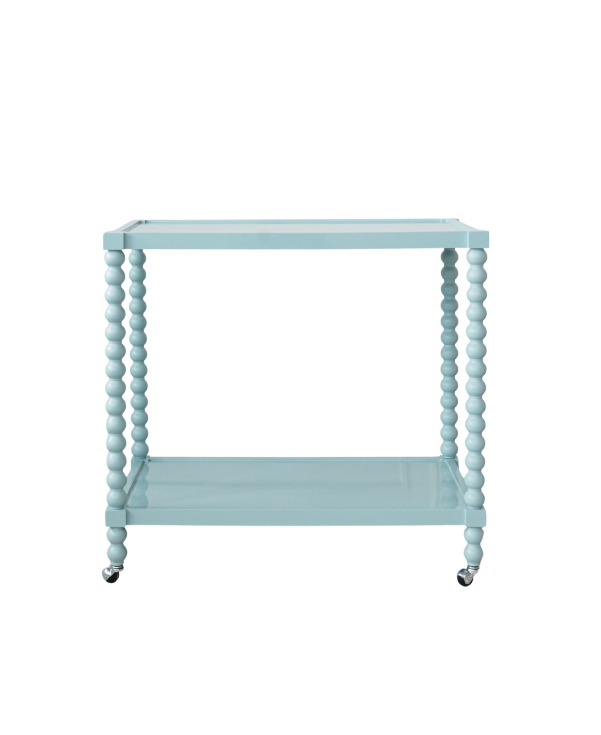 Click here for Storied Home 35 Rubberwood 2-Tier Bar Cart on Whee... prices