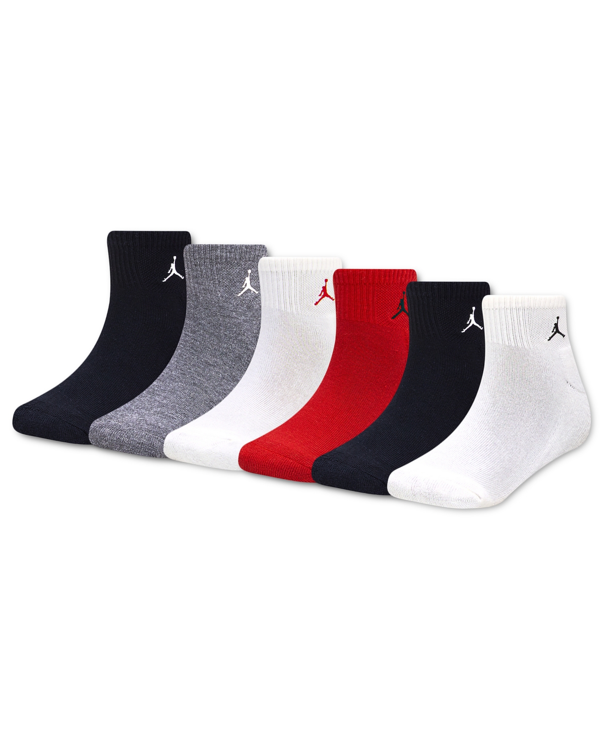 Click here for Jordan Big Boys 6-Pk. Ankle Socks - Red/Navy/White... prices