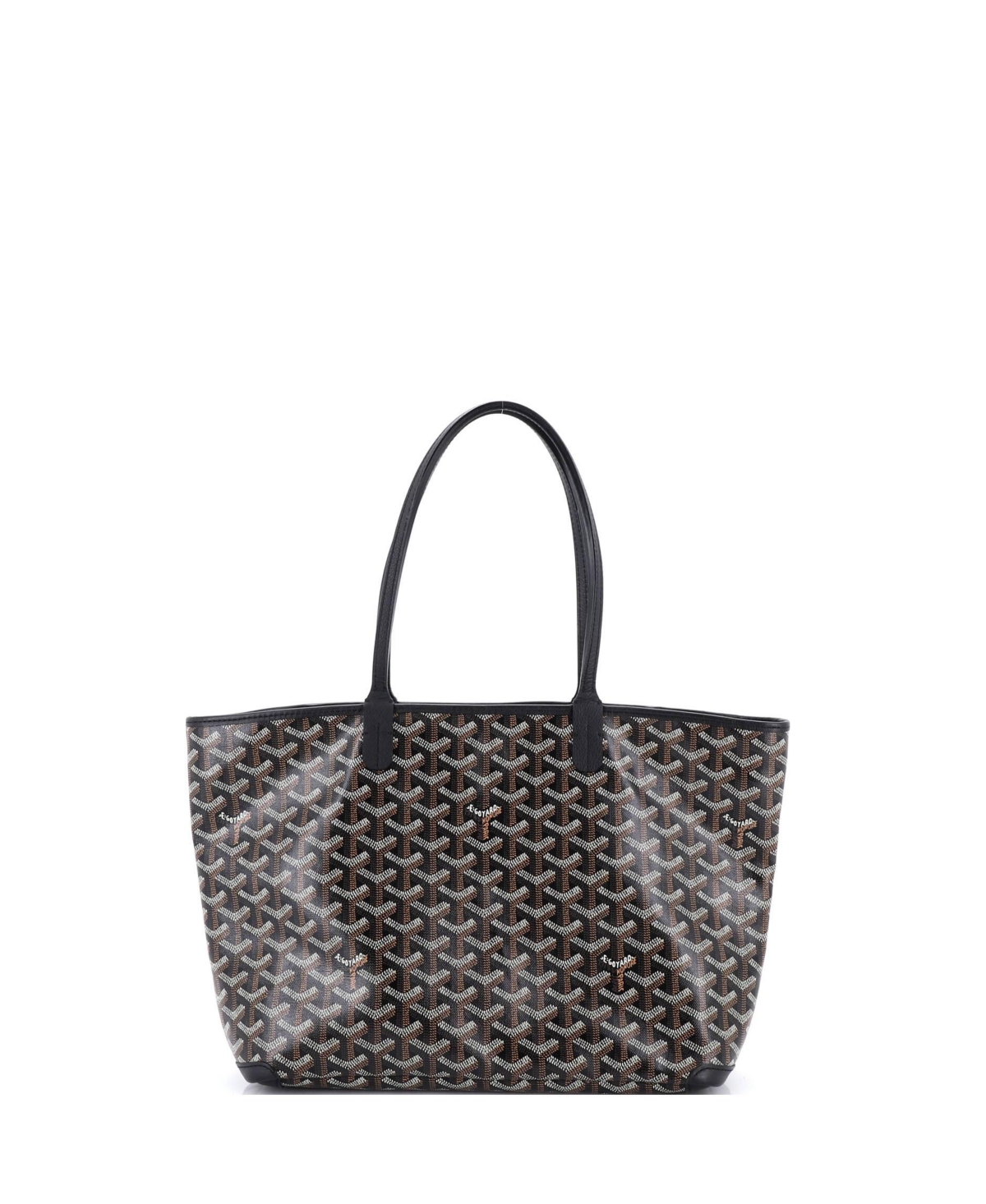 Click here for Pre-Owned Goyard Pm Artois Tote Coated Canvas - Bl... prices