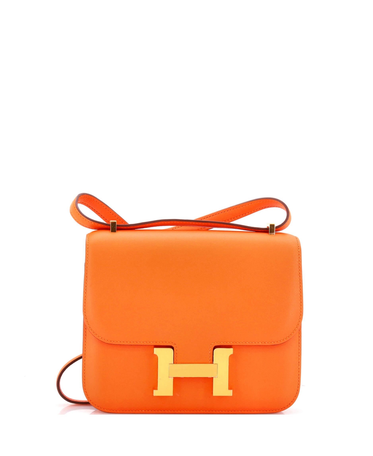 Click here for Pre-Owned HERMES 18 Constance Nm Bag Swift - Orang... prices