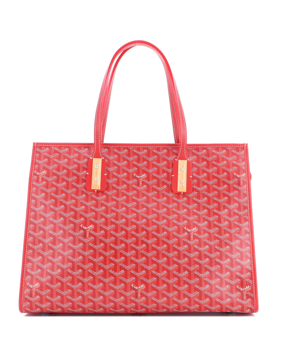 Click here for Pre-Owned Goyard Marquises Bag Coated Canvas - Red prices