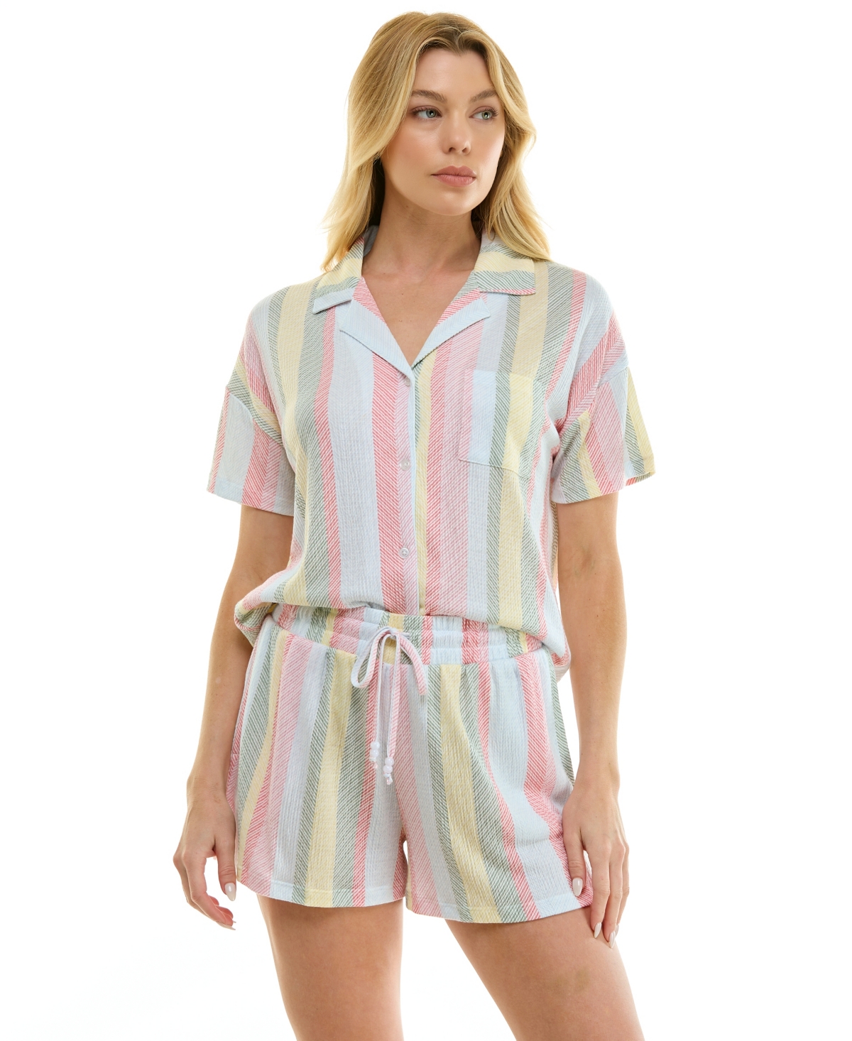 Click here for Roudelain Womens Collared Top and Pull-On Shorts... prices