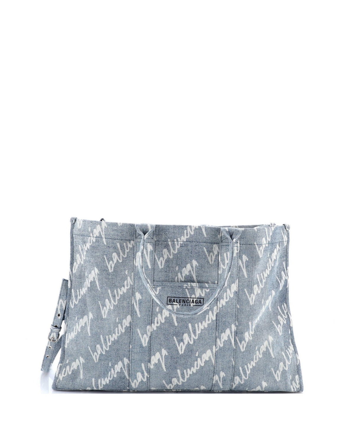 Click here for Pre-Owned Balenciaga Large Hardware Tote Logo Prin... prices